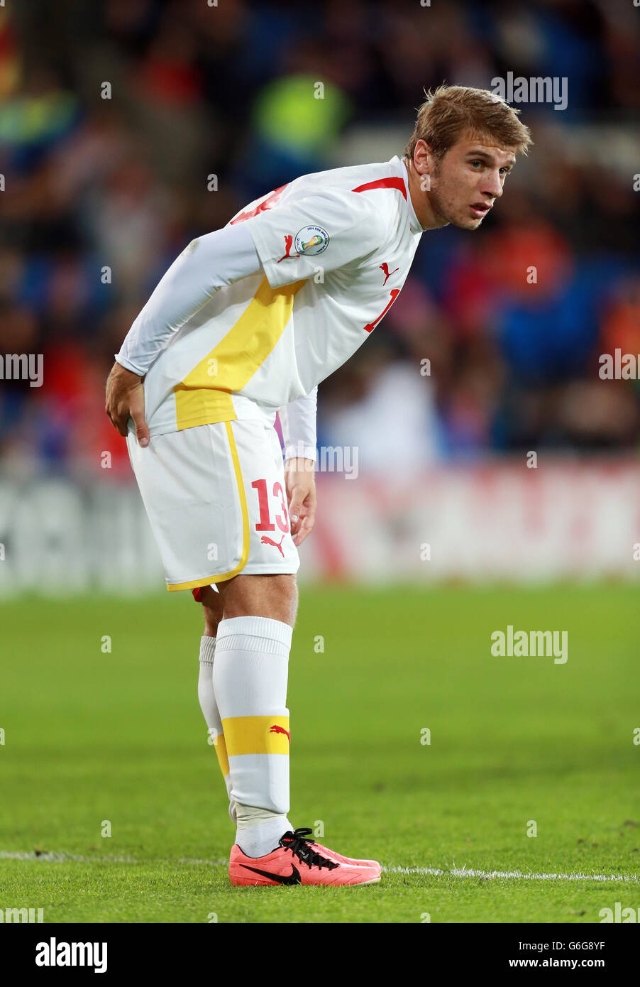 Macedonia's Stefan Ristovski during the FIFA World Cup Qualifying ...