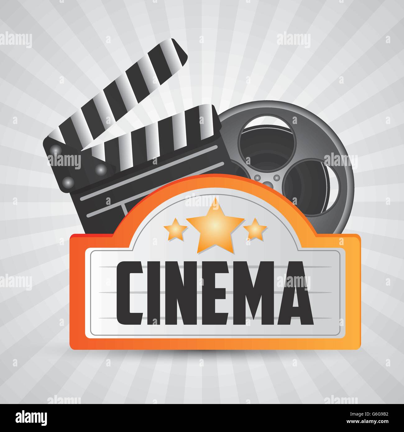 Cinema design. Movie concept. Flat illustration Stock Vector Image ...