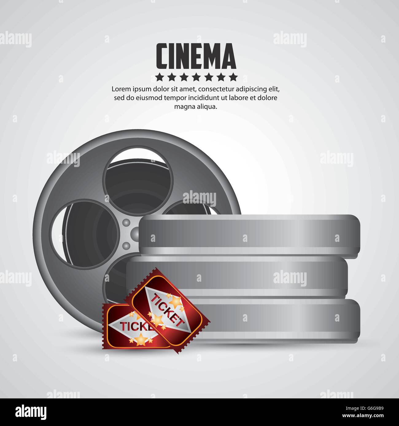 Cinema design. Movie concept. Flat illustration Stock Vector Image ...
