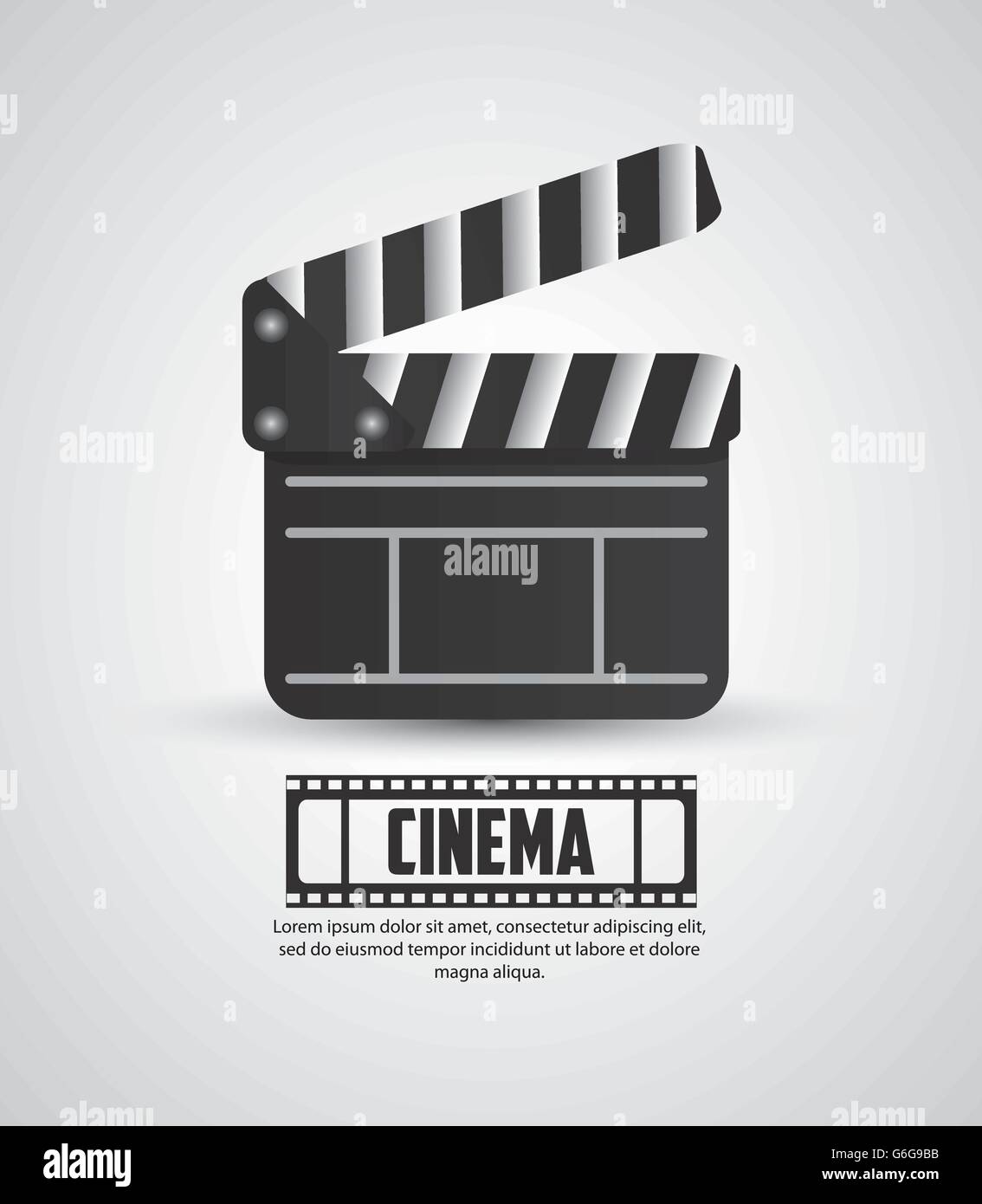 Cinema design. Movie concept. Flat illustration Stock Vector Image ...