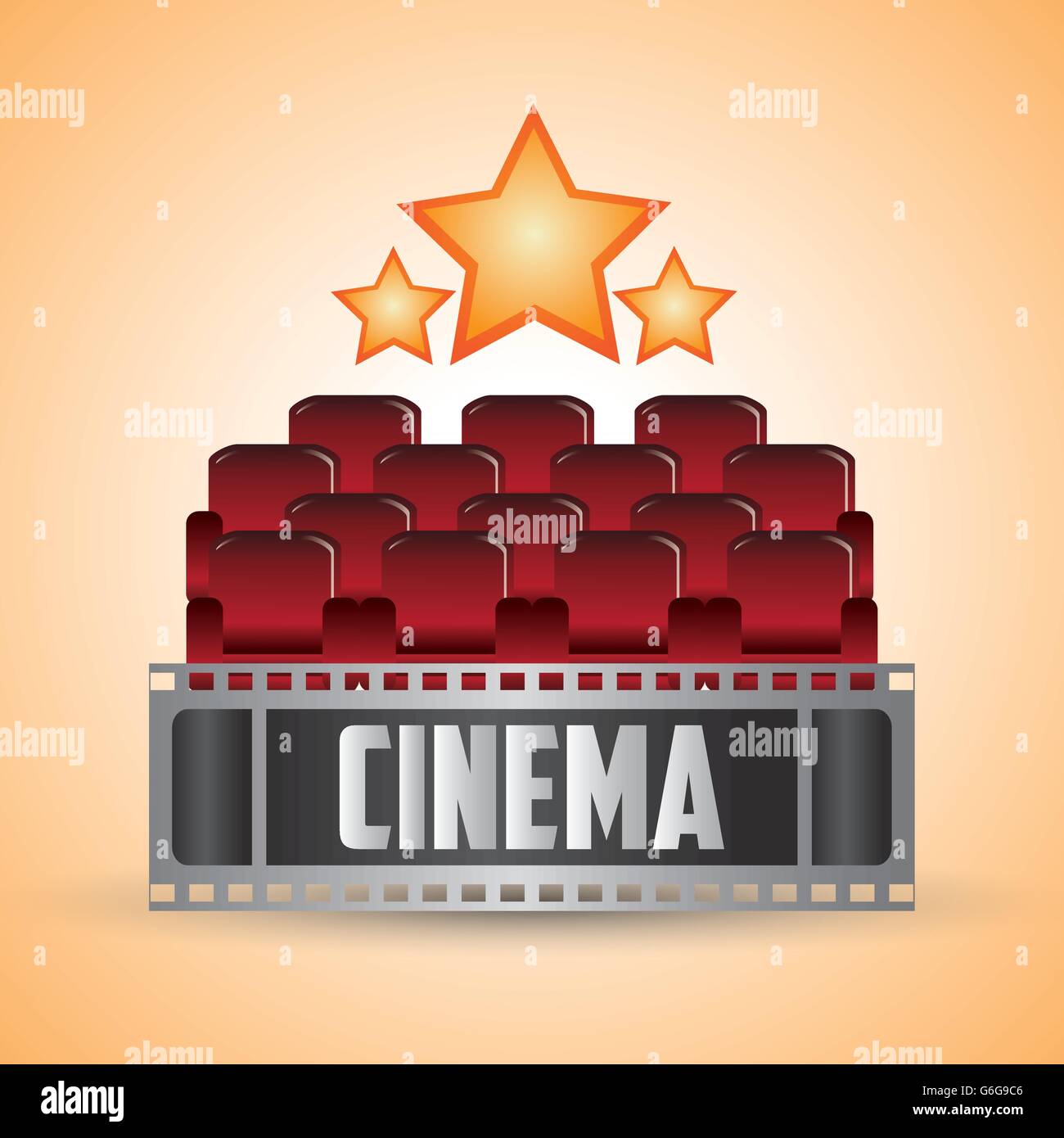 Cinema design. Movie concept. Flat illustration Stock Vector Image ...
