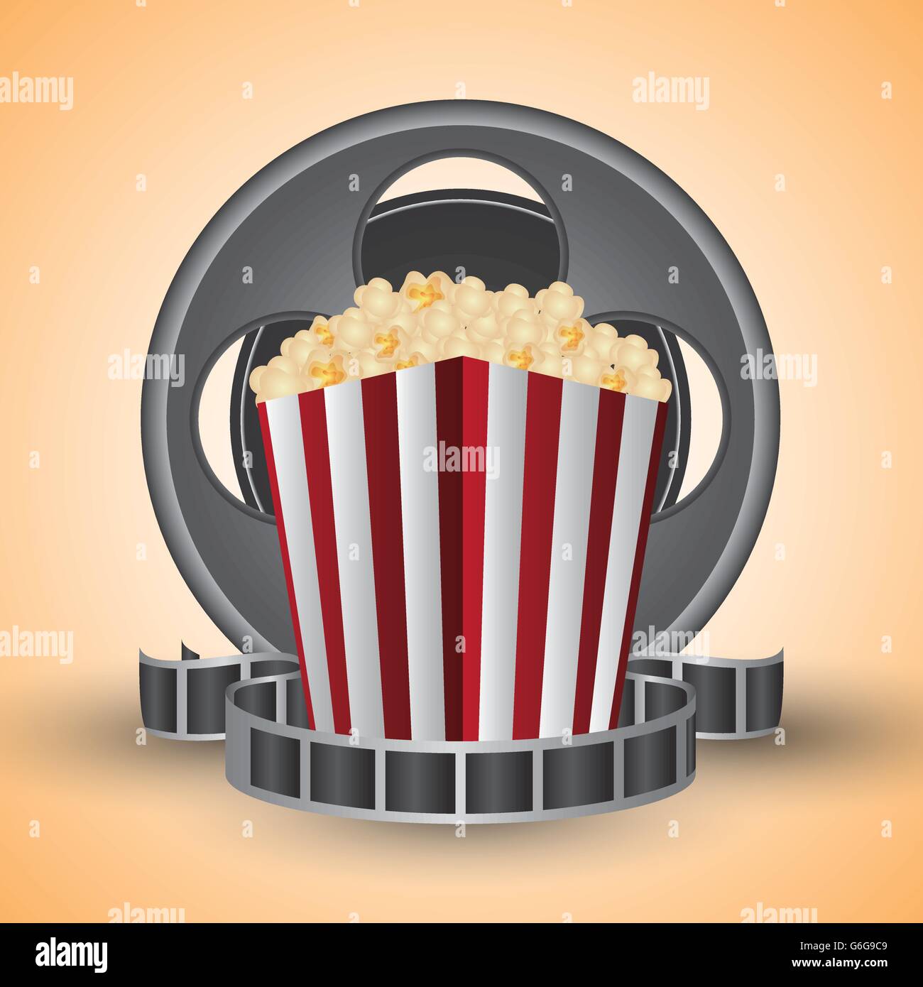 Cinema design. Movie concept. Flat illustration Stock Vector Image ...