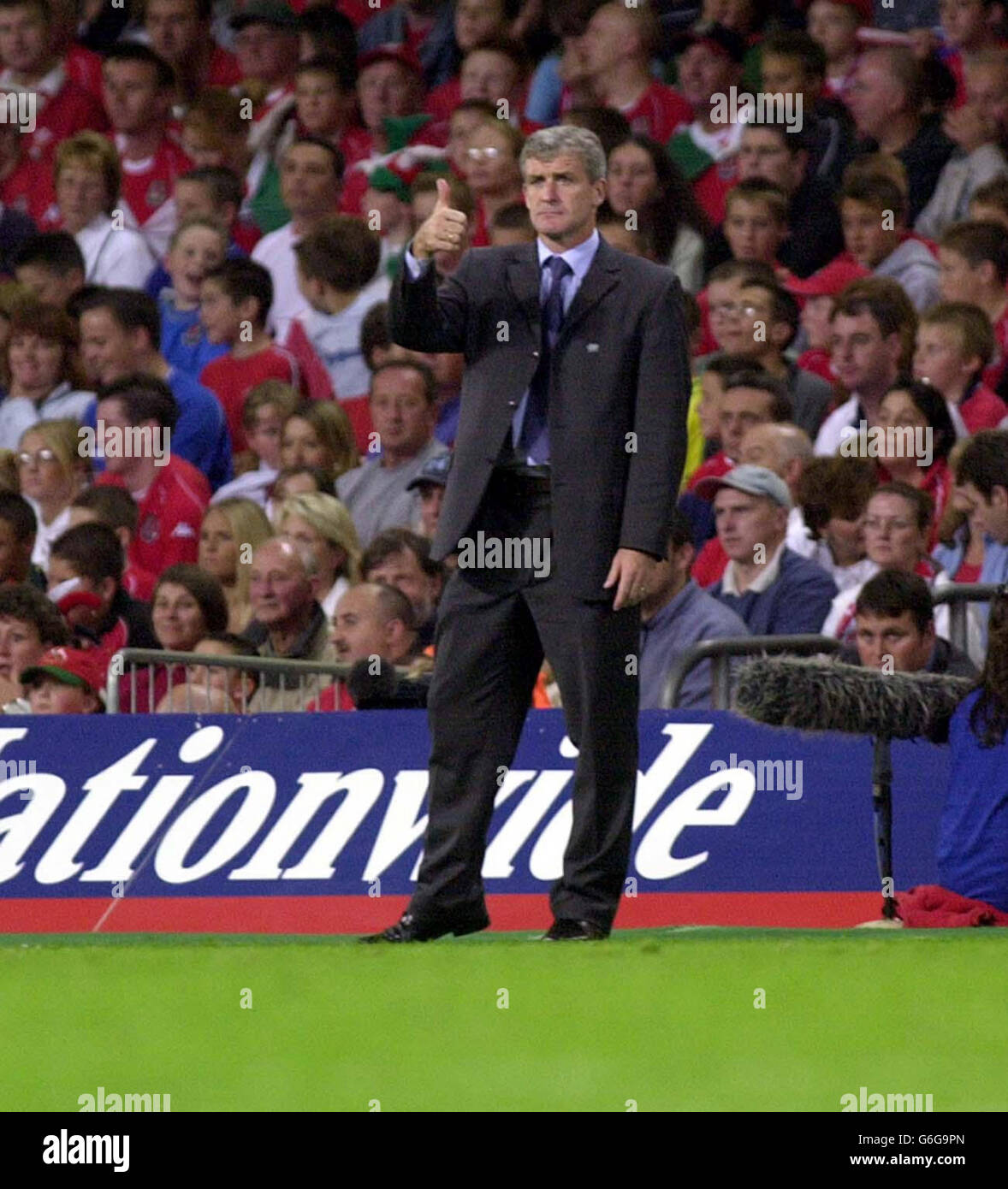 During their group nine euro 2004 qualifier at millennium stadium hi ...