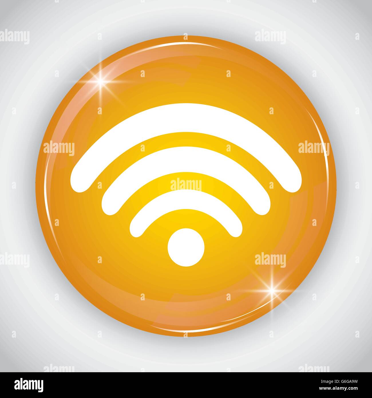 wifi button icon. Social media design. vector graphic Stock Vector ...