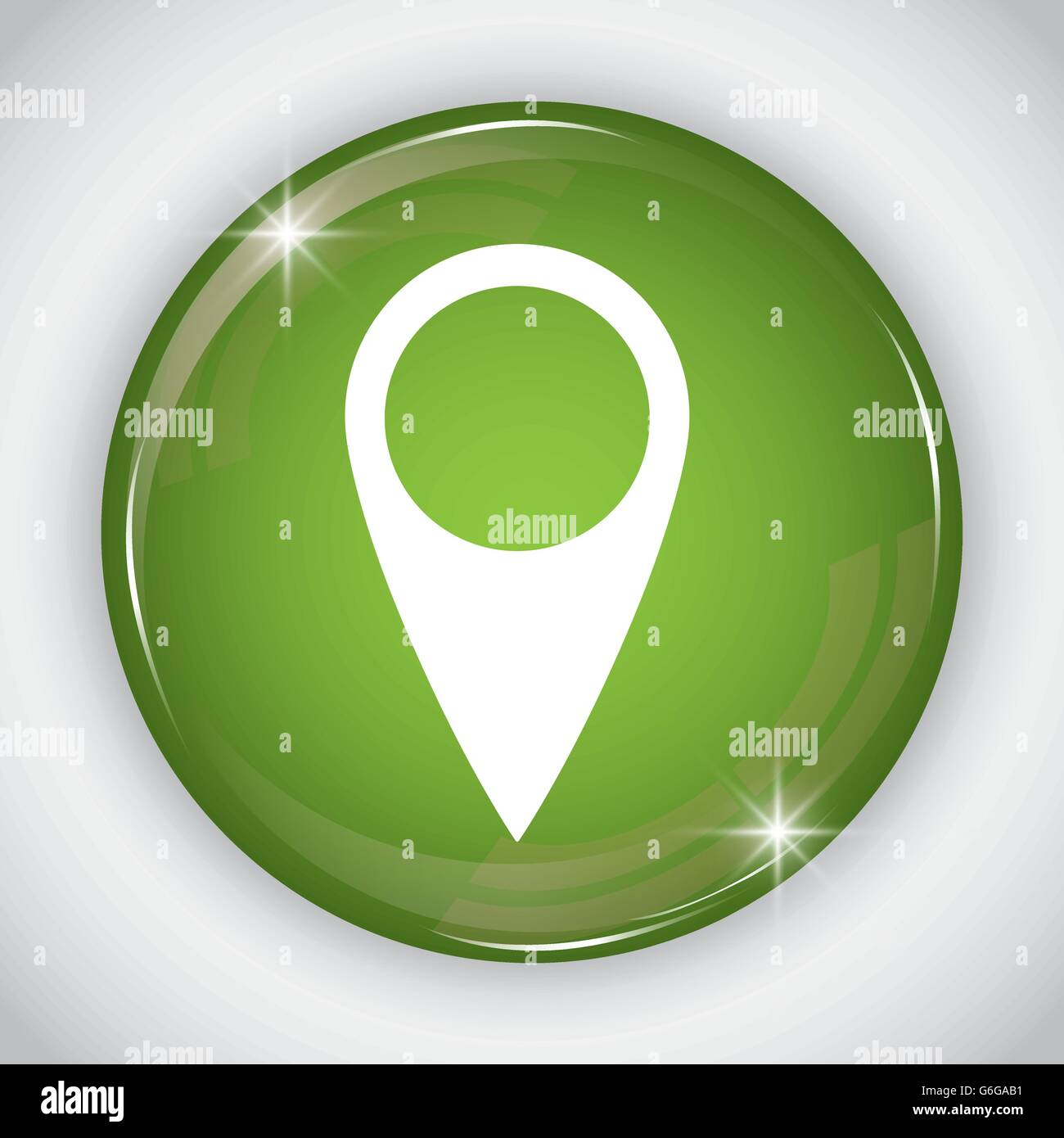 gps button icon. Social media design. vector graphic Stock Vector Image ...