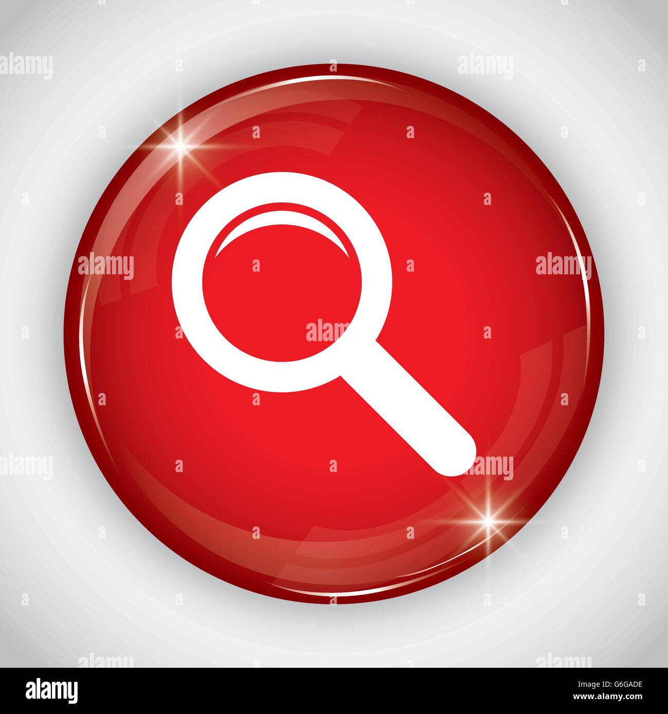 lupe button icon. Social media design. vector graphic Stock Vector ...