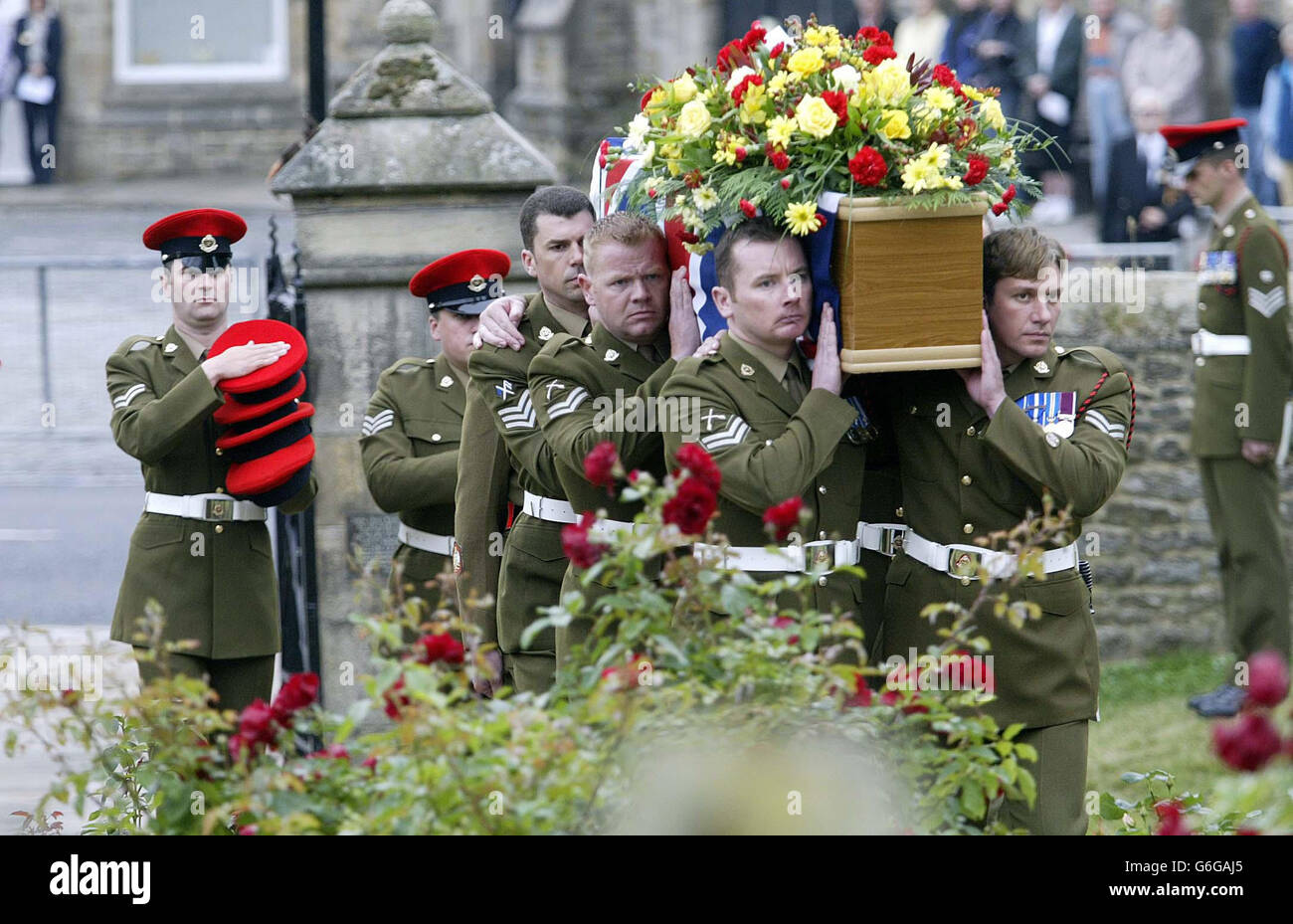 The coffin of warrant officer colin wall hi-res stock photography and ...