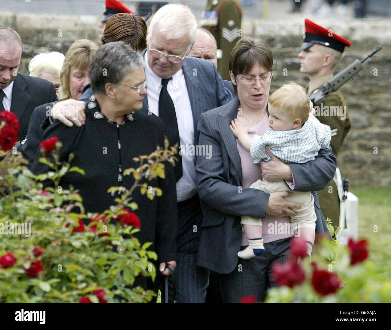Funeral of Colin Wall Stock Photo - Alamy