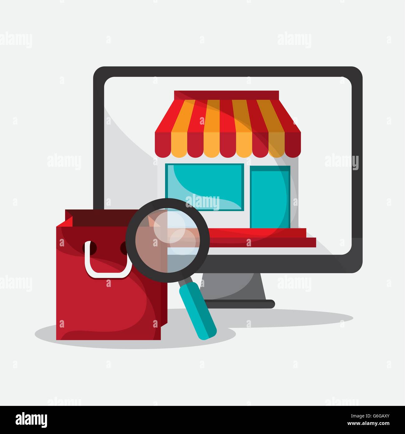Searching lupe shop computer hi-res stock photography and images - Alamy