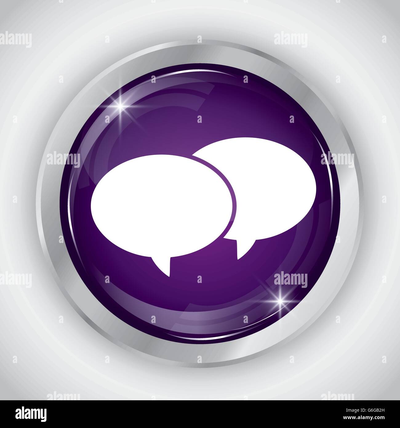 chat button icon. Social media design. vector graphic Stock Vector ...