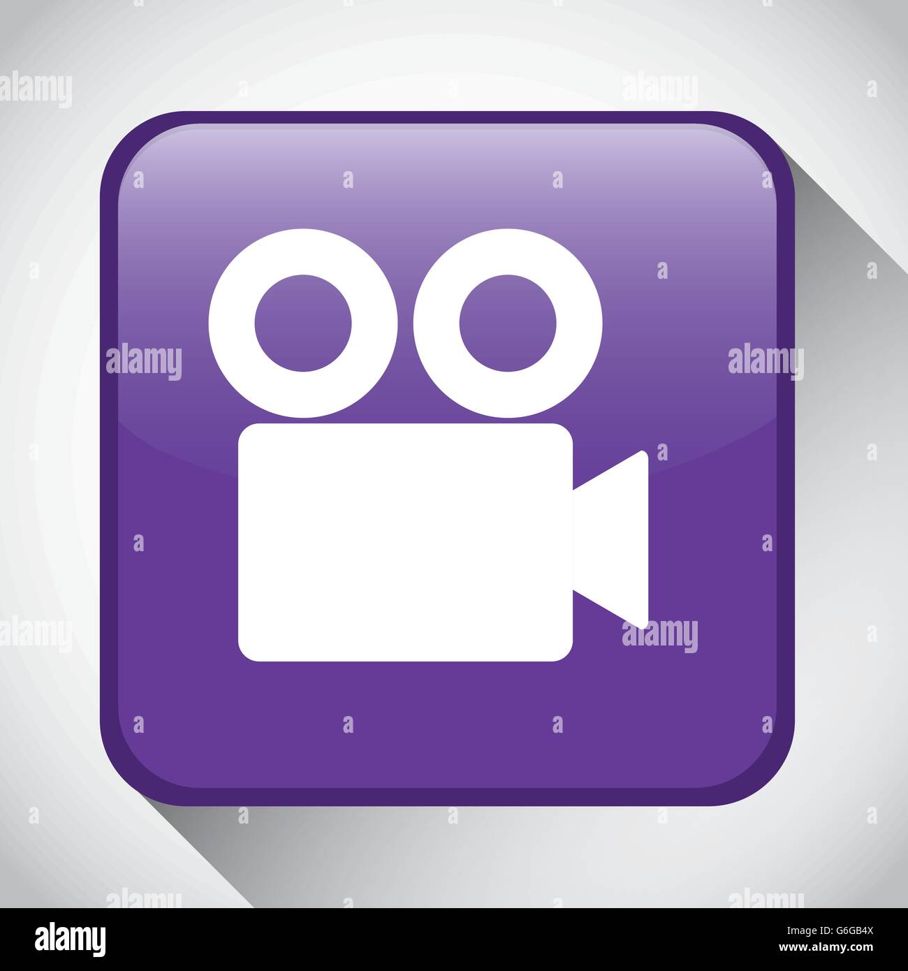 movie button icon. Social media design. vector graphic Stock Vector ...