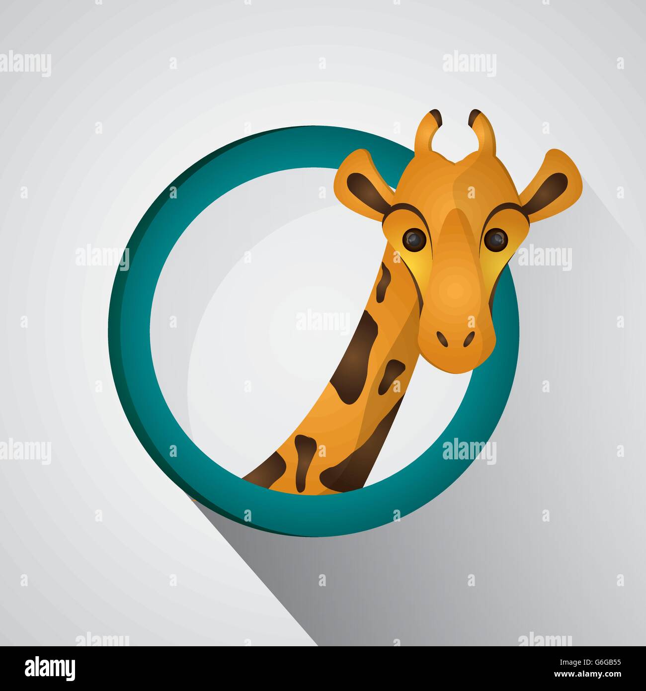Giraffe icon. Animal design. Safari concept Stock Vector Image & Art ...