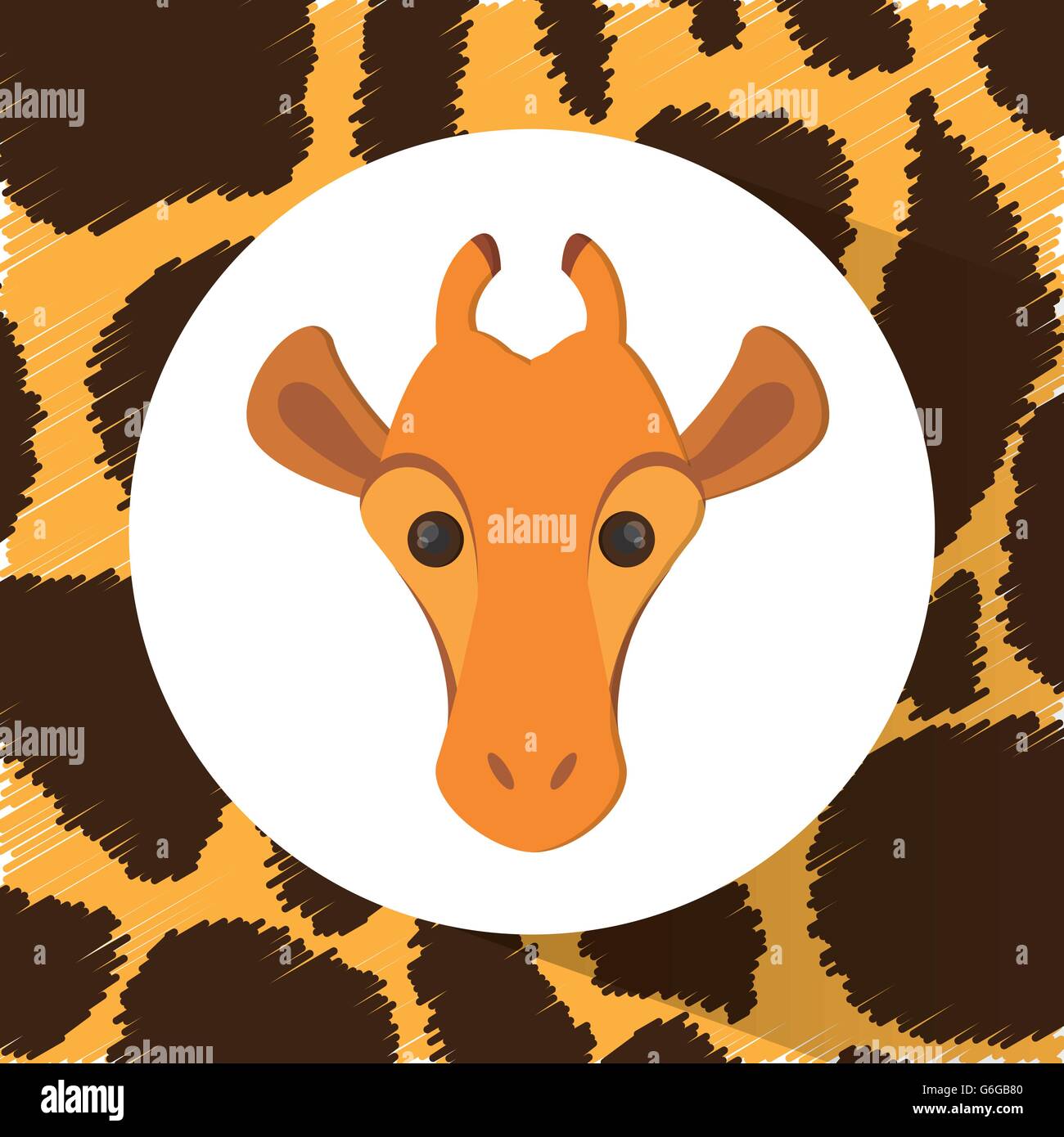 Giraffe icon. Animal design. Safari concept Stock Vector Image & Art ...