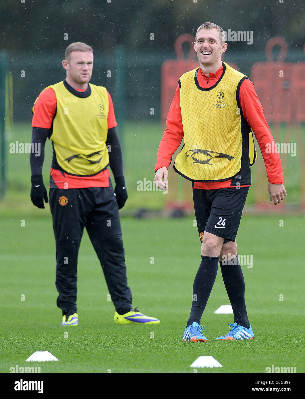 Manchester uniteds wayne fletcher during training session at carrington ...
