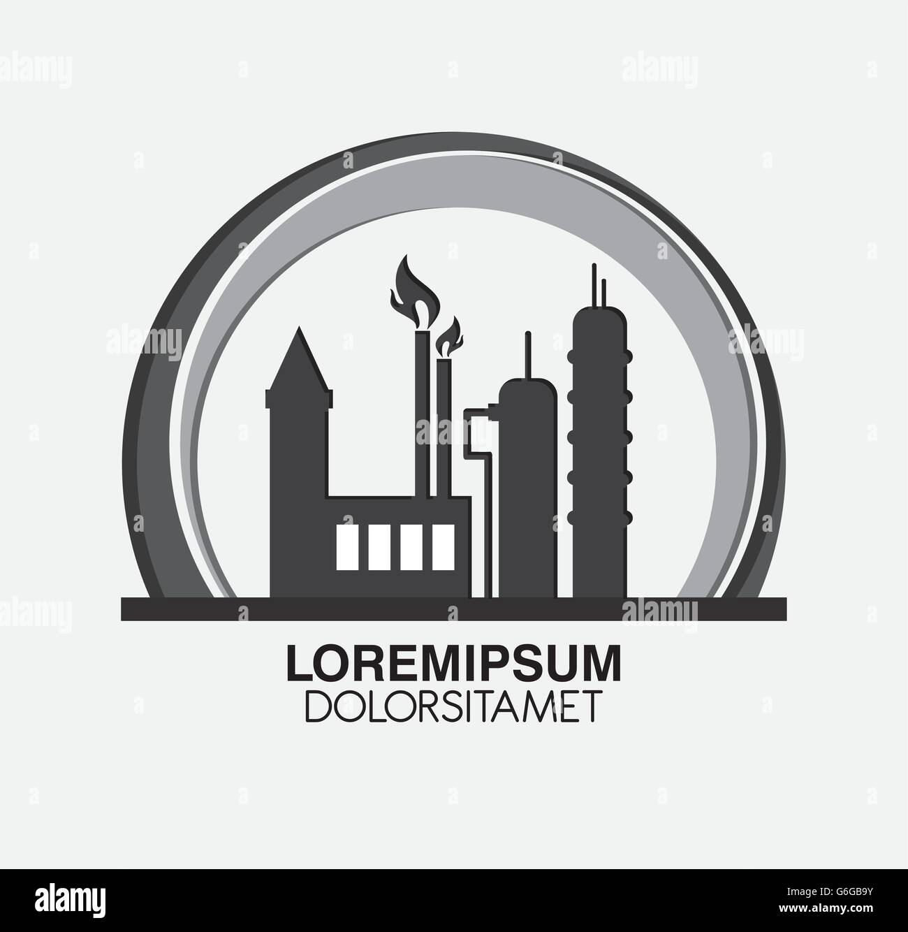 Industry design. Plant icon. Factory concept Stock Vector Image & Art ...