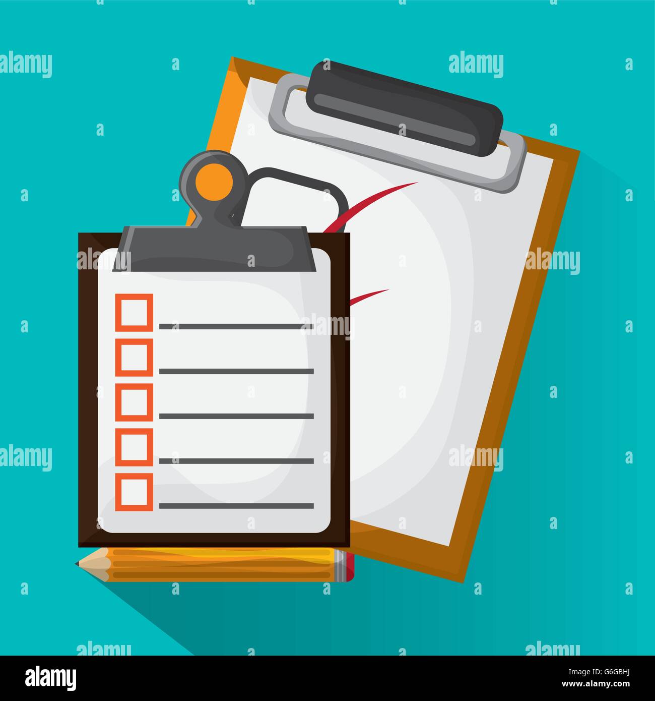 Checklist design. document illustration. mark concept Stock Vector ...