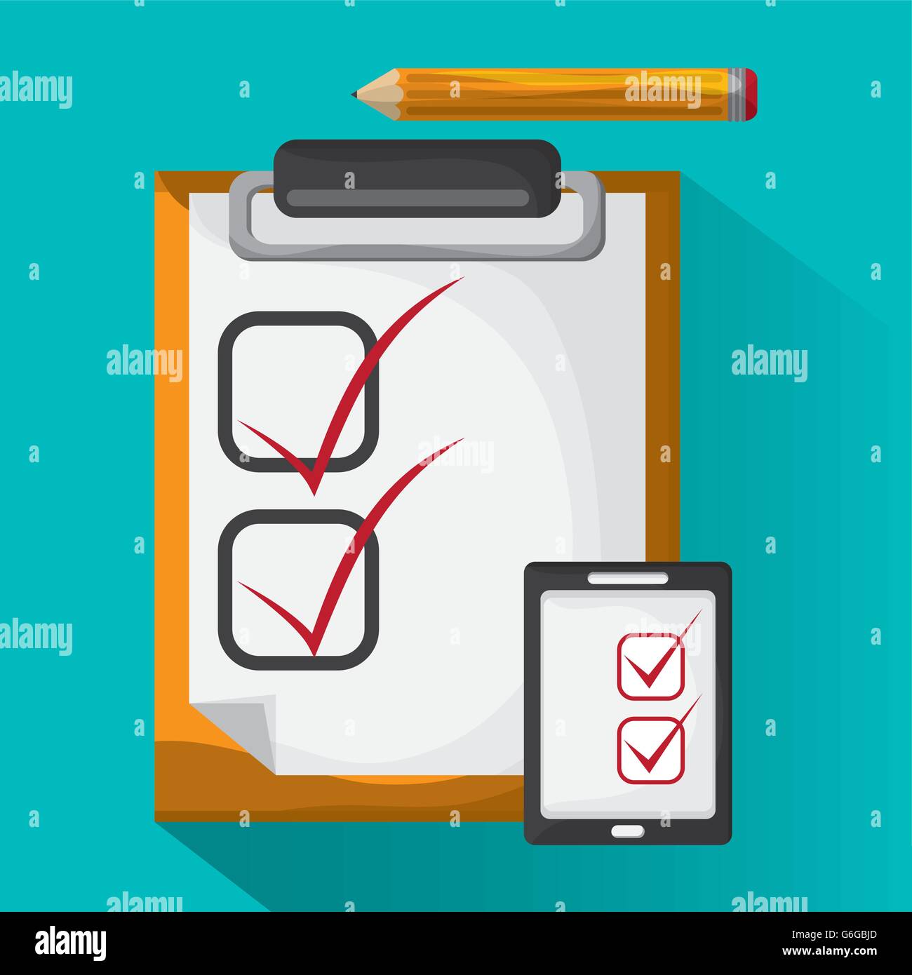 Checklist design. document illustration. mark concept Stock Vector ...