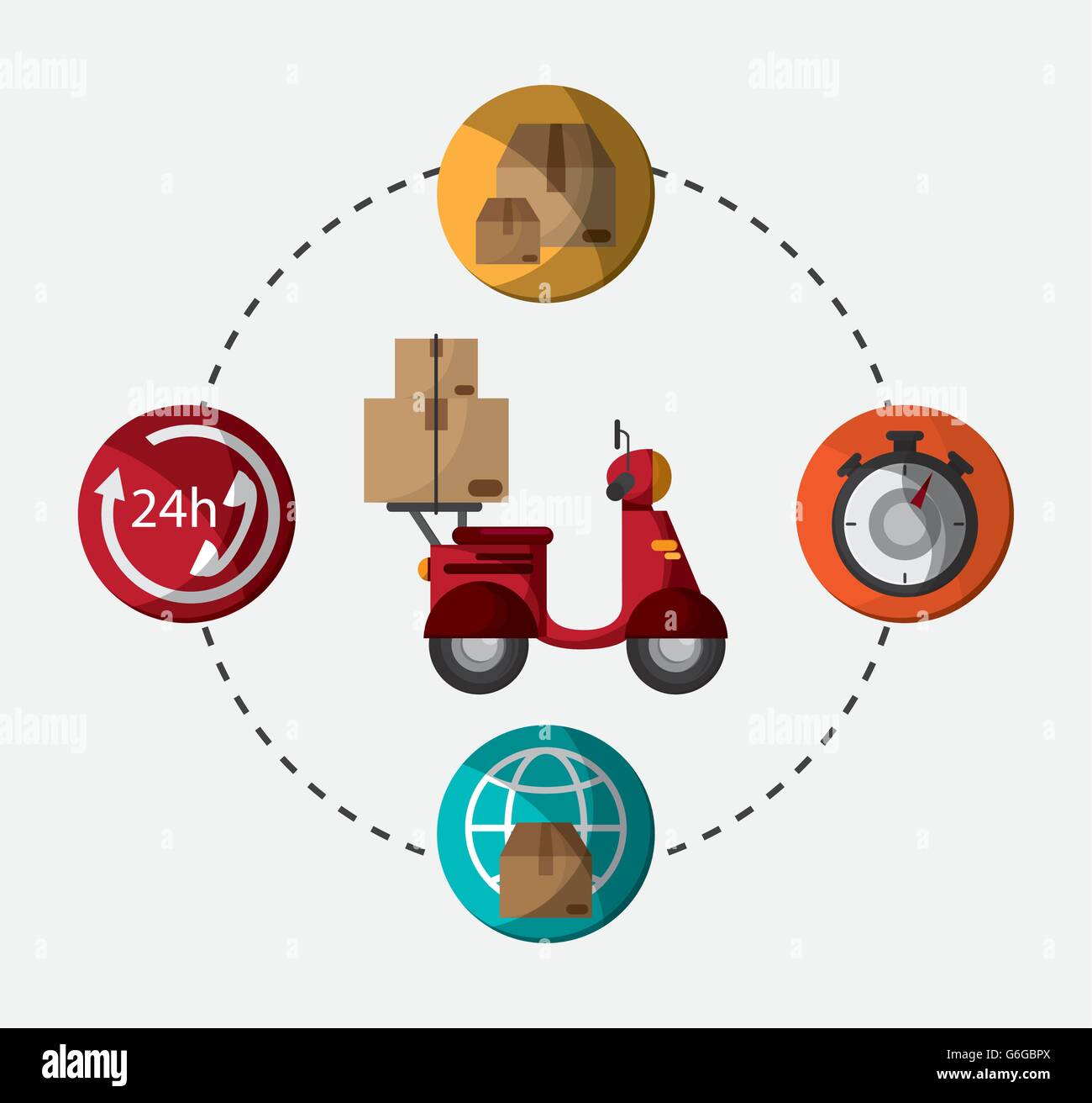 Delivery design. shipping illustration. logistic concept Stock Vector ...