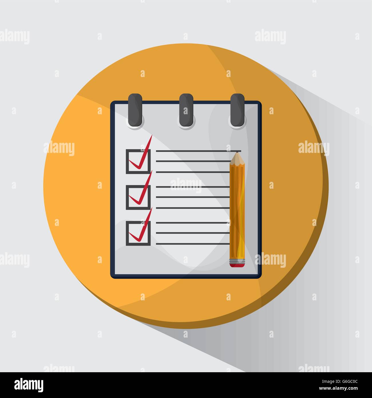Checklist design. document illustration. mark concept Stock Vector ...