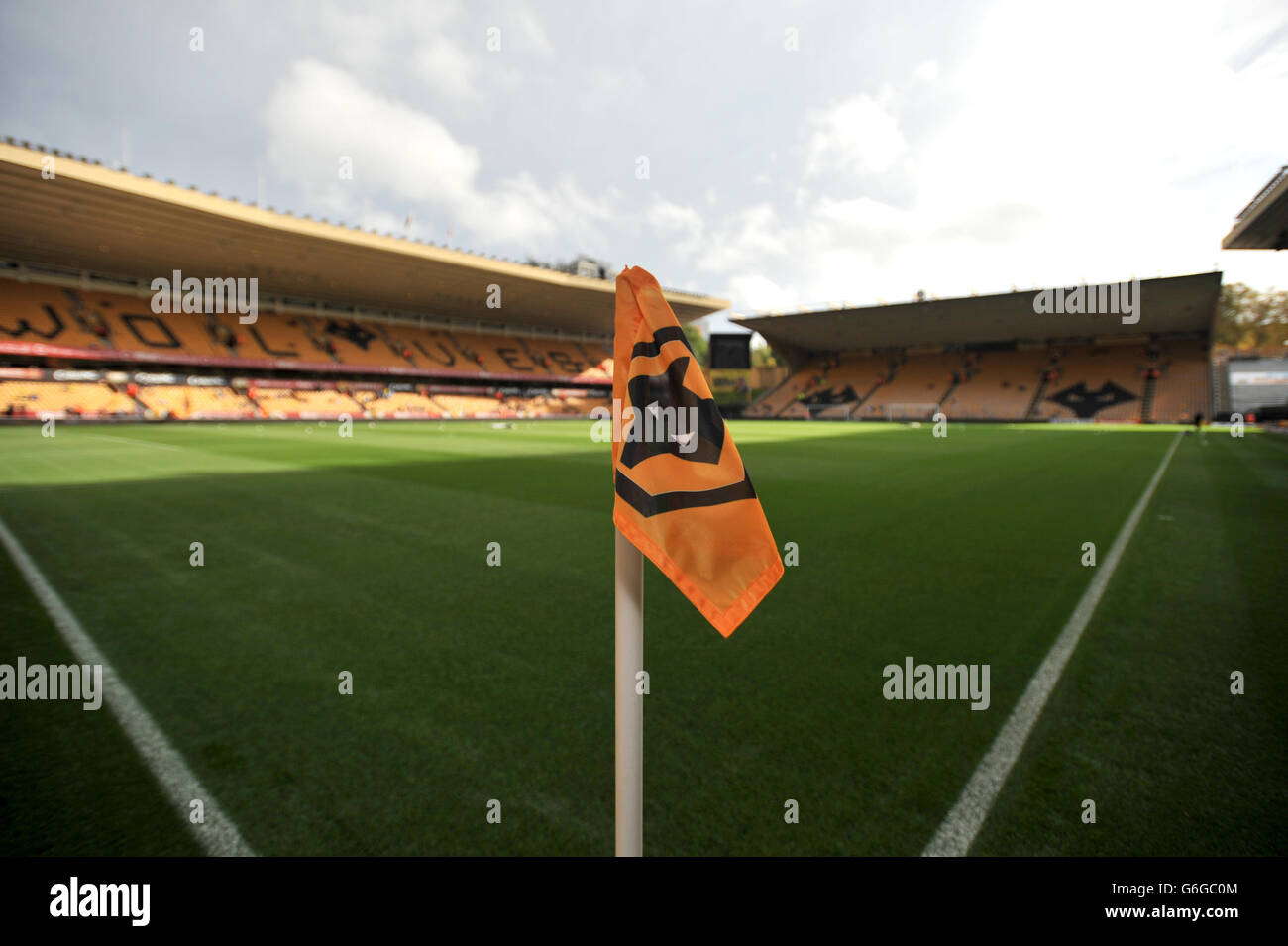 Wolverhampton Wanderers corner flag at Molineux Stadium Stock Photo - Alamy