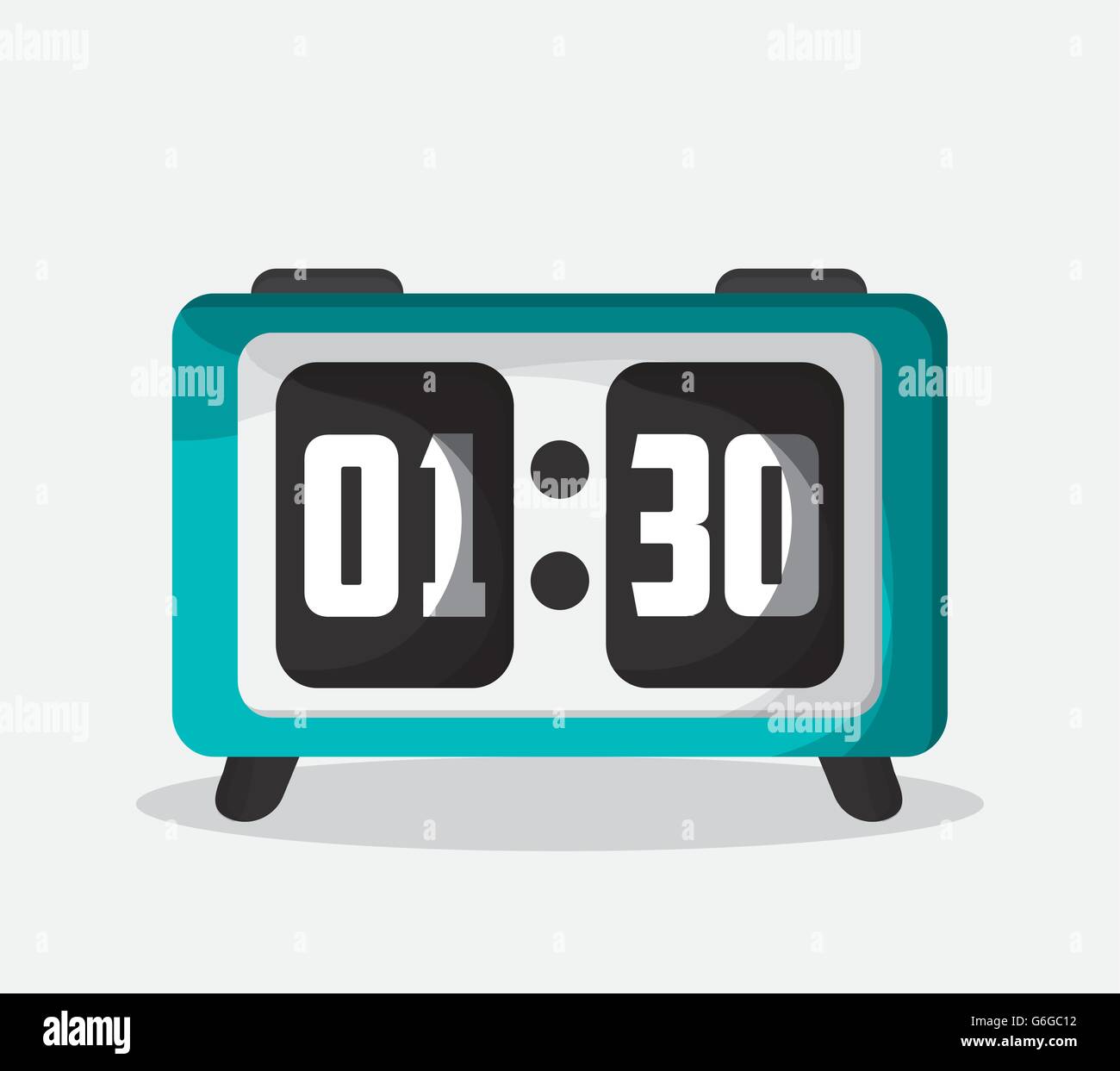 clock design. white background. time concept, vector illustration Stock Vector Image & Art - Alamy