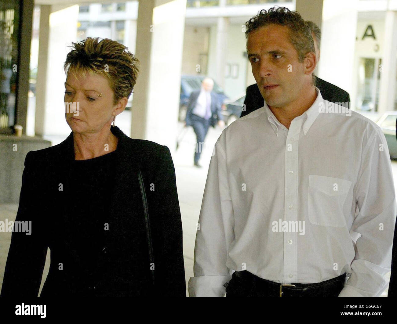 The parents of ten-year-old Jade Slack, Beverley and Simon, arrive at ...