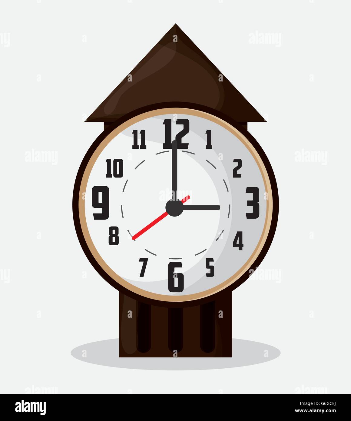 clock design. white background. time concept, vector illustration Stock ...