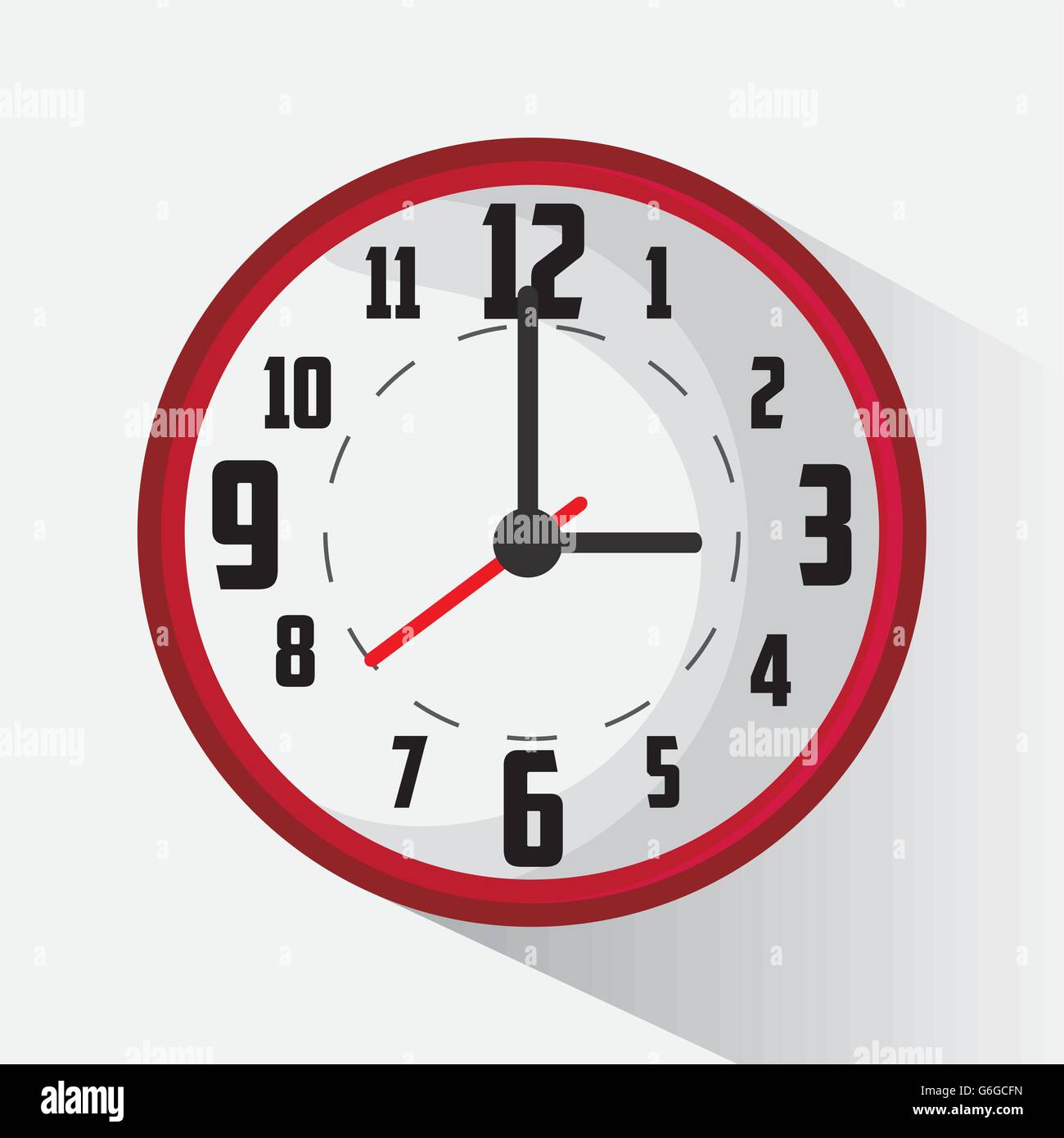 clock design. white background. time concept, vector illustration Stock ...