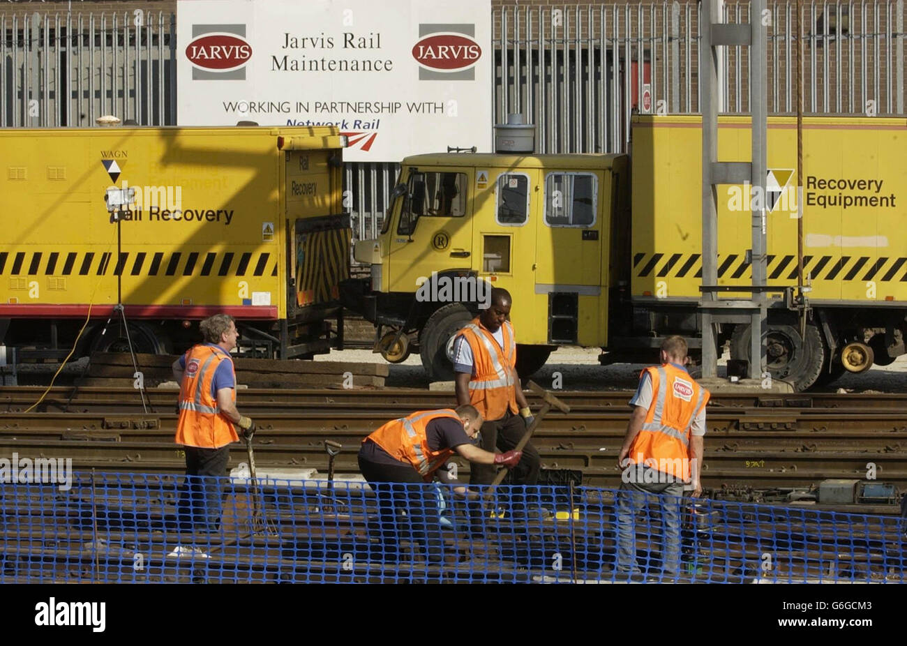 King's Cross Track Repair Work Stock Photo - Alamy