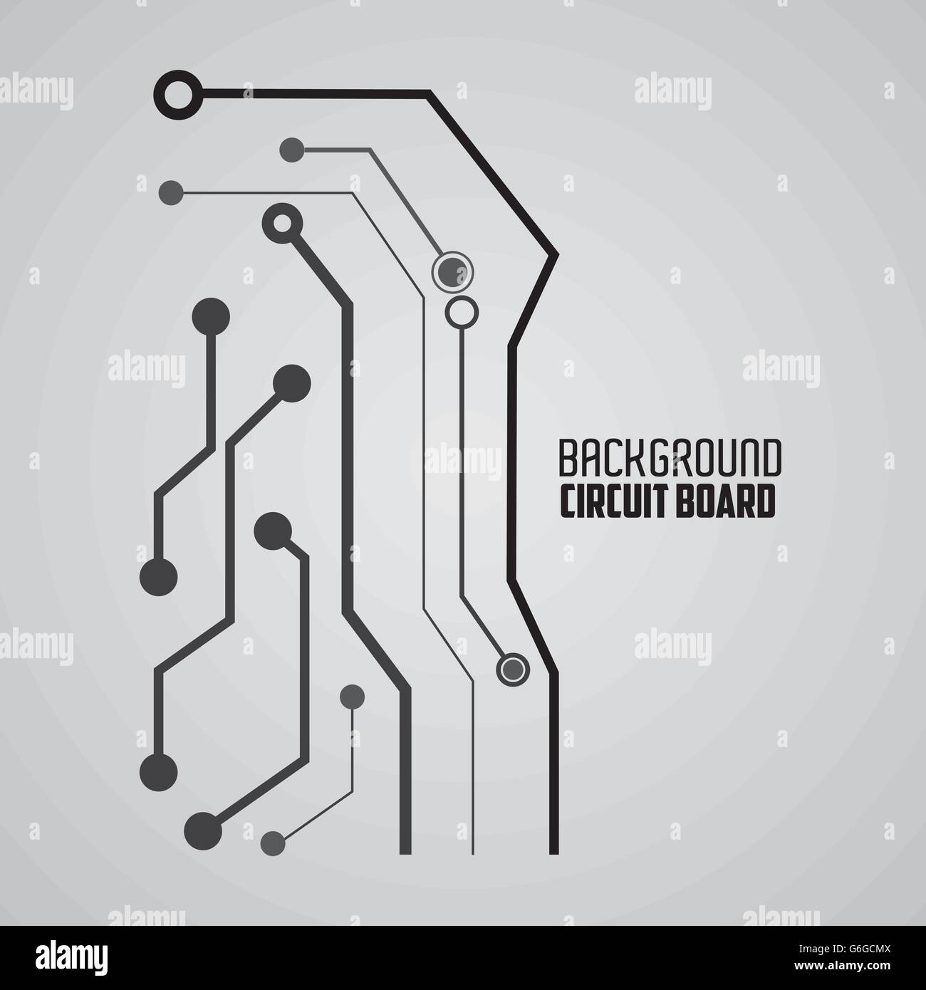 Circuit board design. technology and electronic concept Stock Vector ...