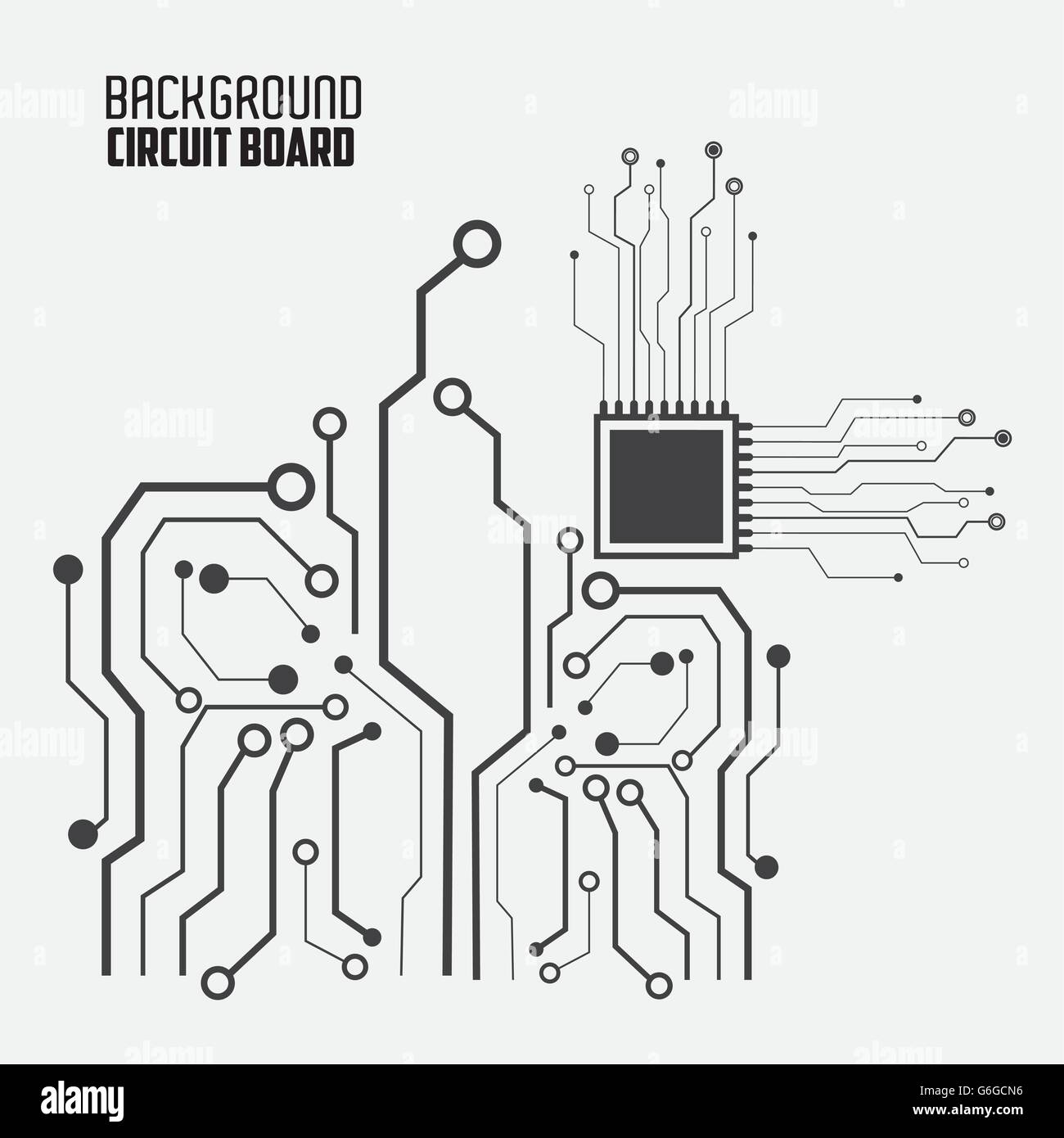 Circuit board design. technology and electronic concept Stock Vector ...