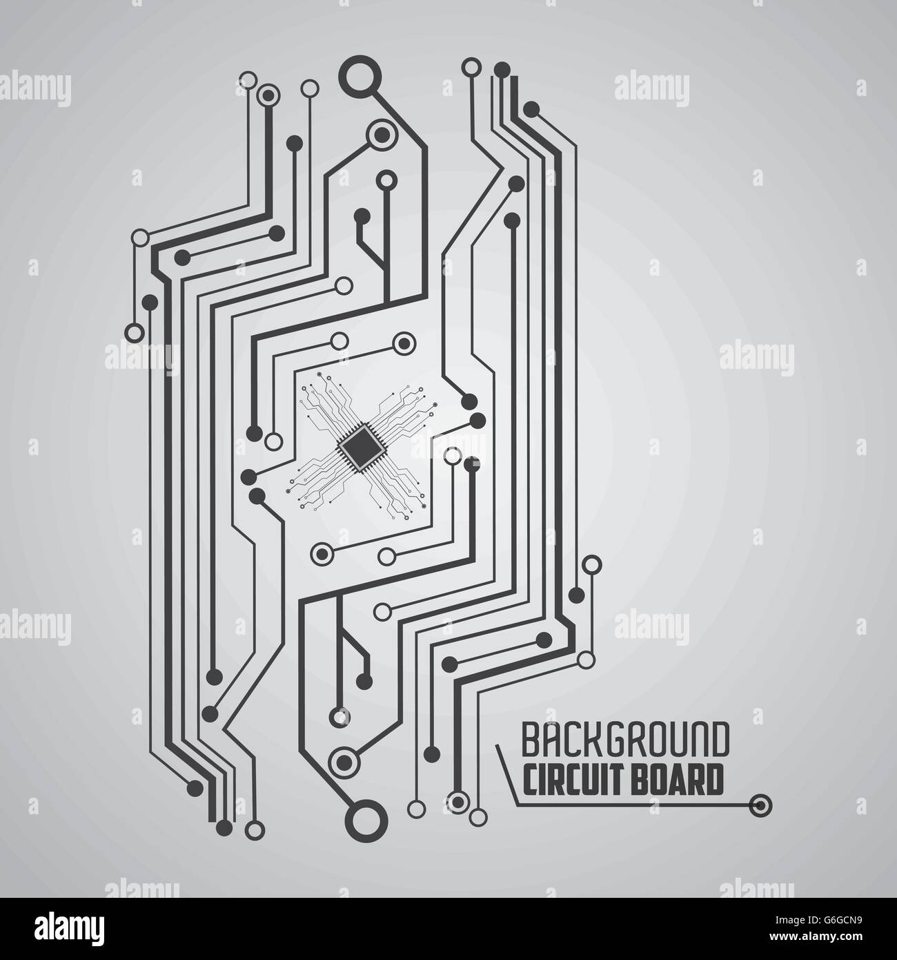 Circuit board design. technology and electronic concept Stock Vector ...