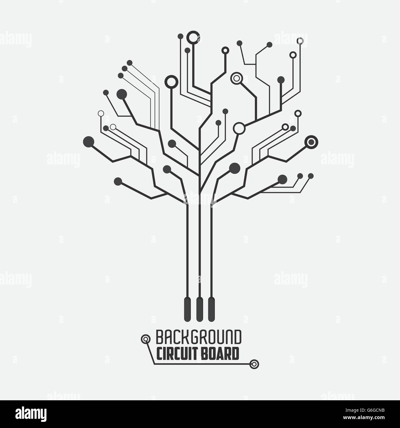 Circuit board design. technology and electronic concept Stock Vector ...