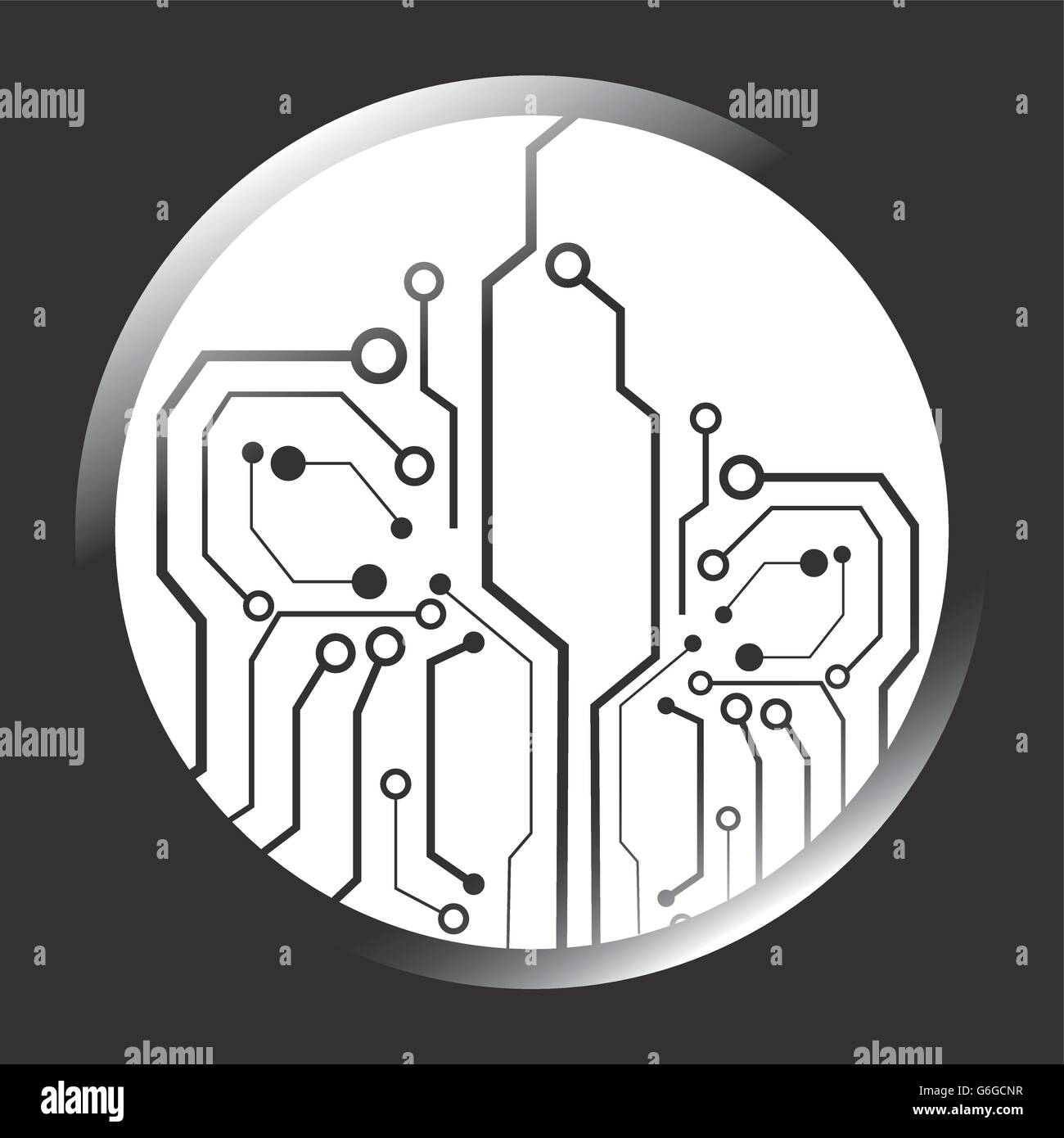 Circuit board design. technology and electronic concept Stock Vector Image & Art - Alamy