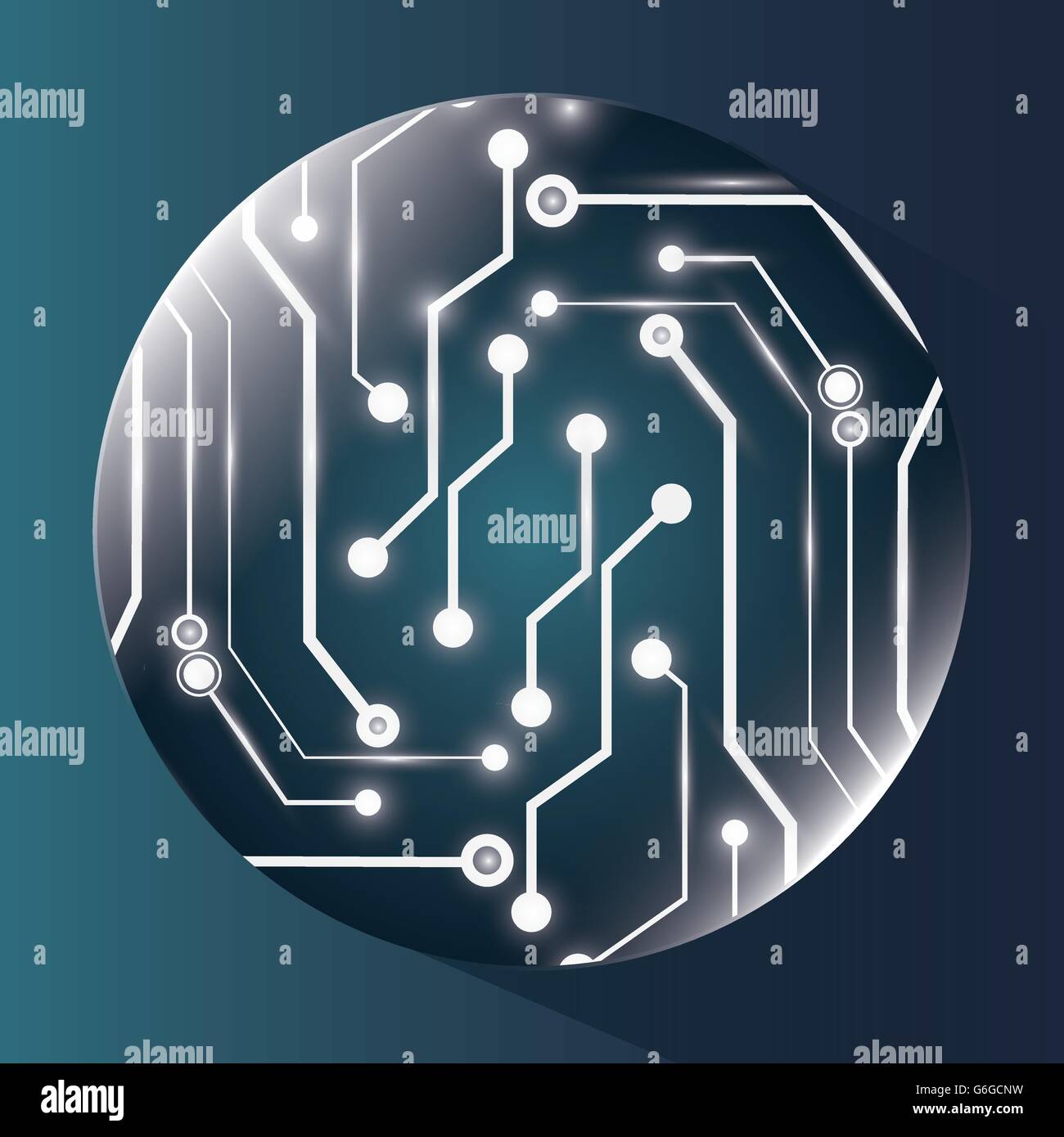 Circuit board design. technology and electronic concept Stock Vector ...