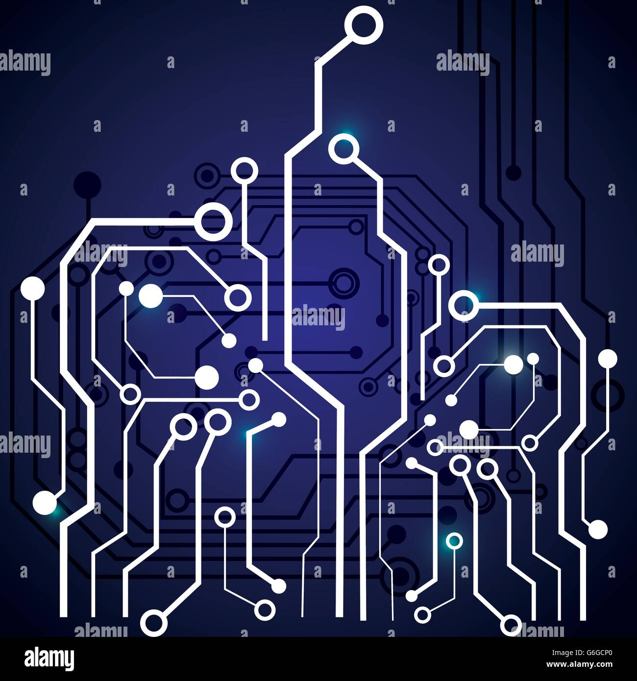 Circuit board design. technology and electronic concept Stock Vector ...