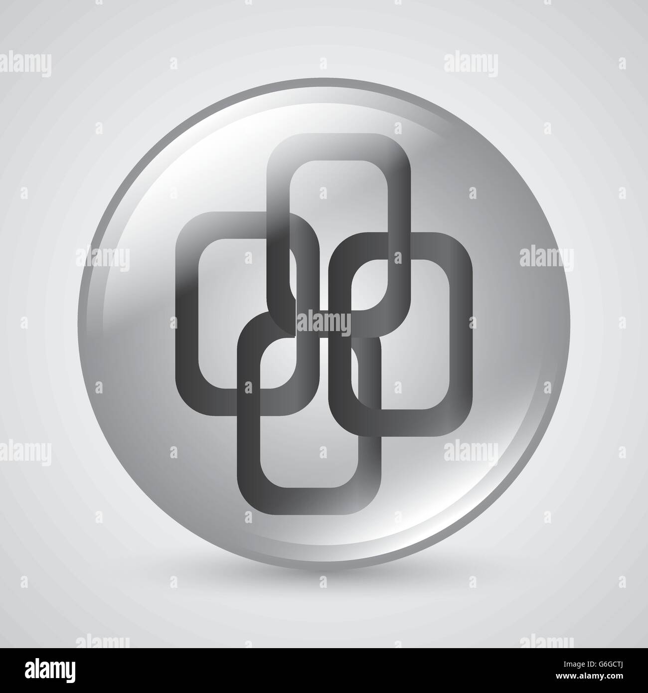 link symbol design. flat illustration. connection concept Stock Vector ...