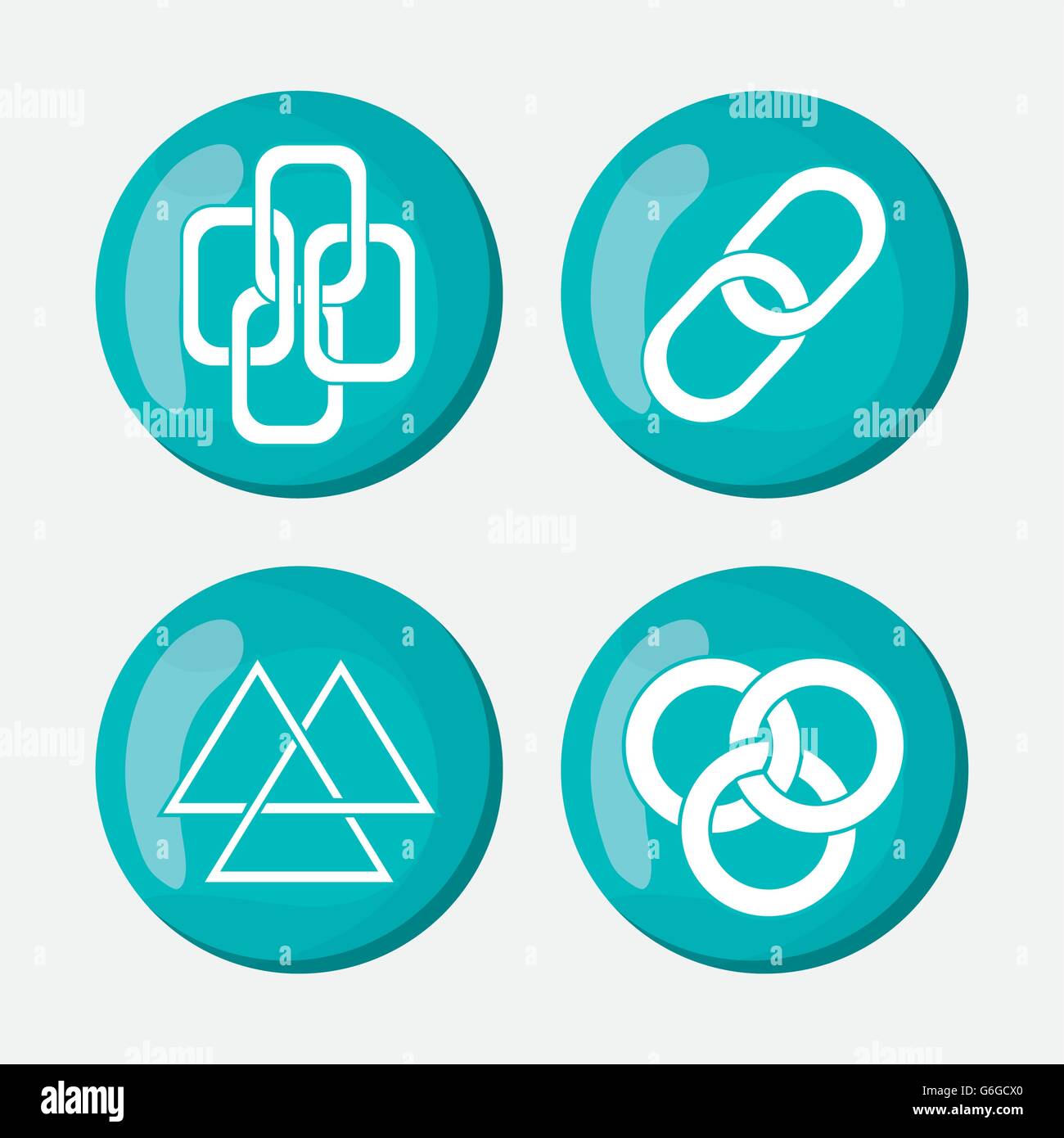 link symbol design. flat illustration. connection concept Stock Vector ...