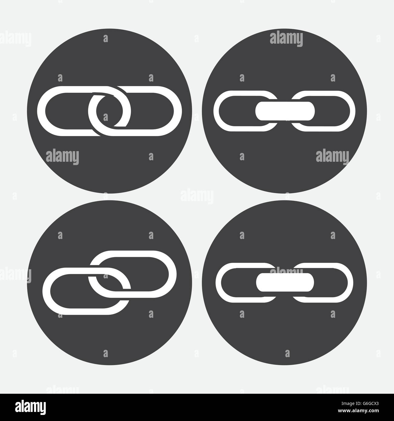 link symbol design. flat illustration. connection concept Stock Vector ...