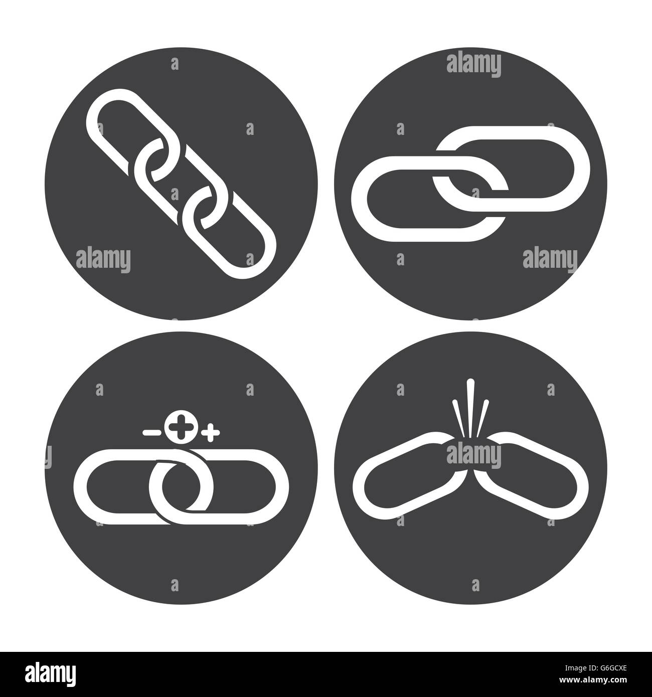 link symbol design. flat illustration. connection concept Stock Vector ...