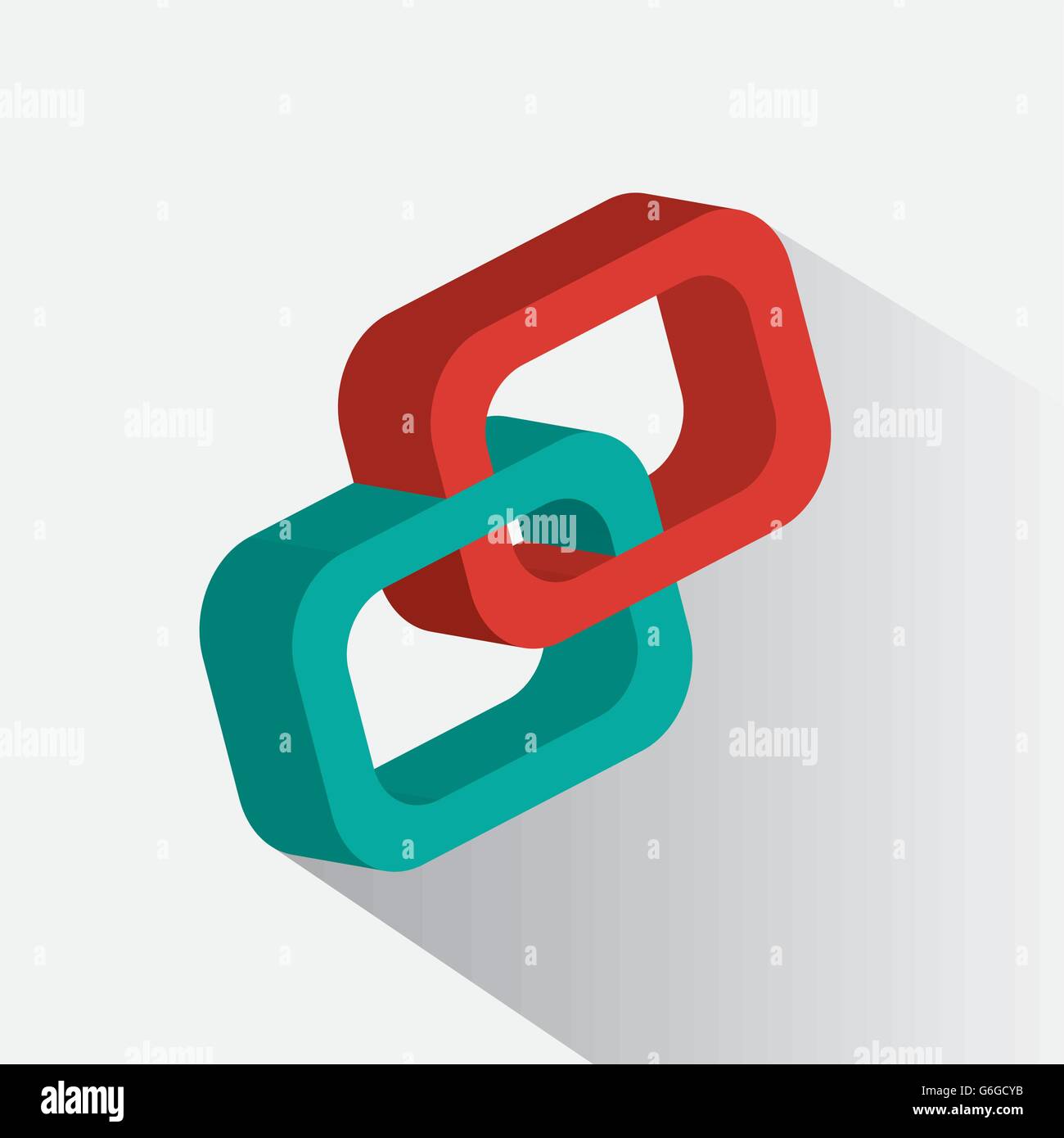 link symbol design. flat illustration. connection concept Stock Vector ...