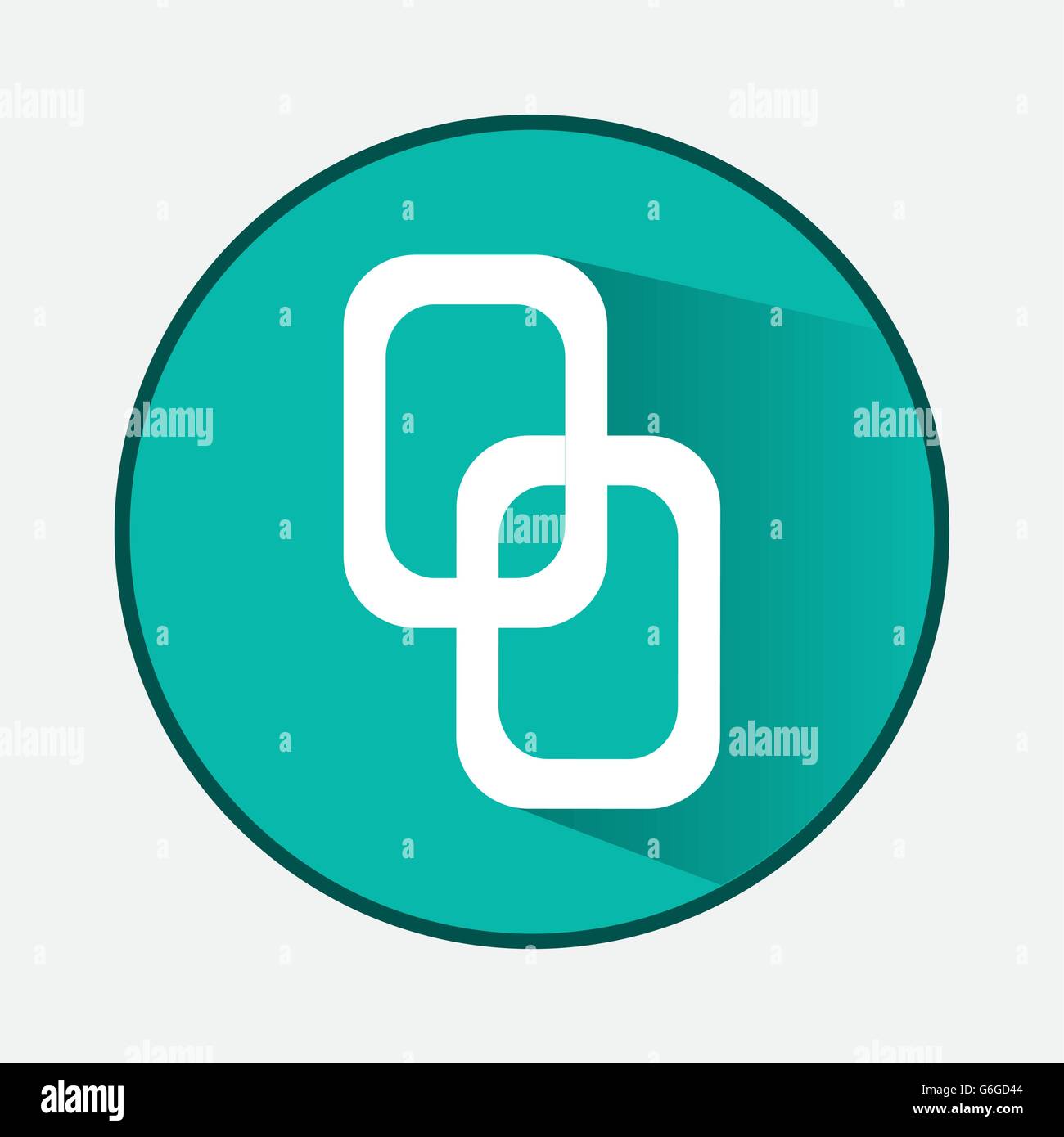 link symbol design. flat illustration. connection concept Stock Vector ...