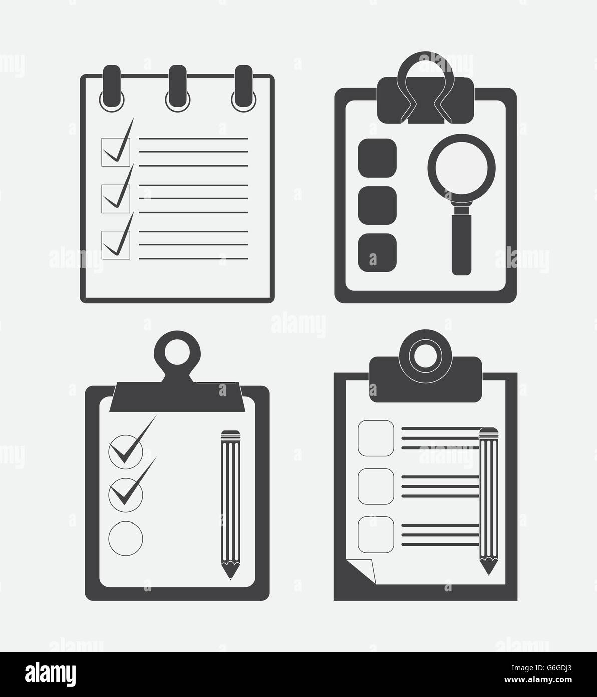 Checklist design, flat illustration , vector illustration Stock Vector ...