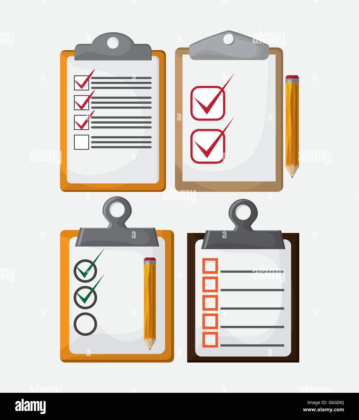 Checklist design, flat illustration , vector illustration Stock Vector ...
