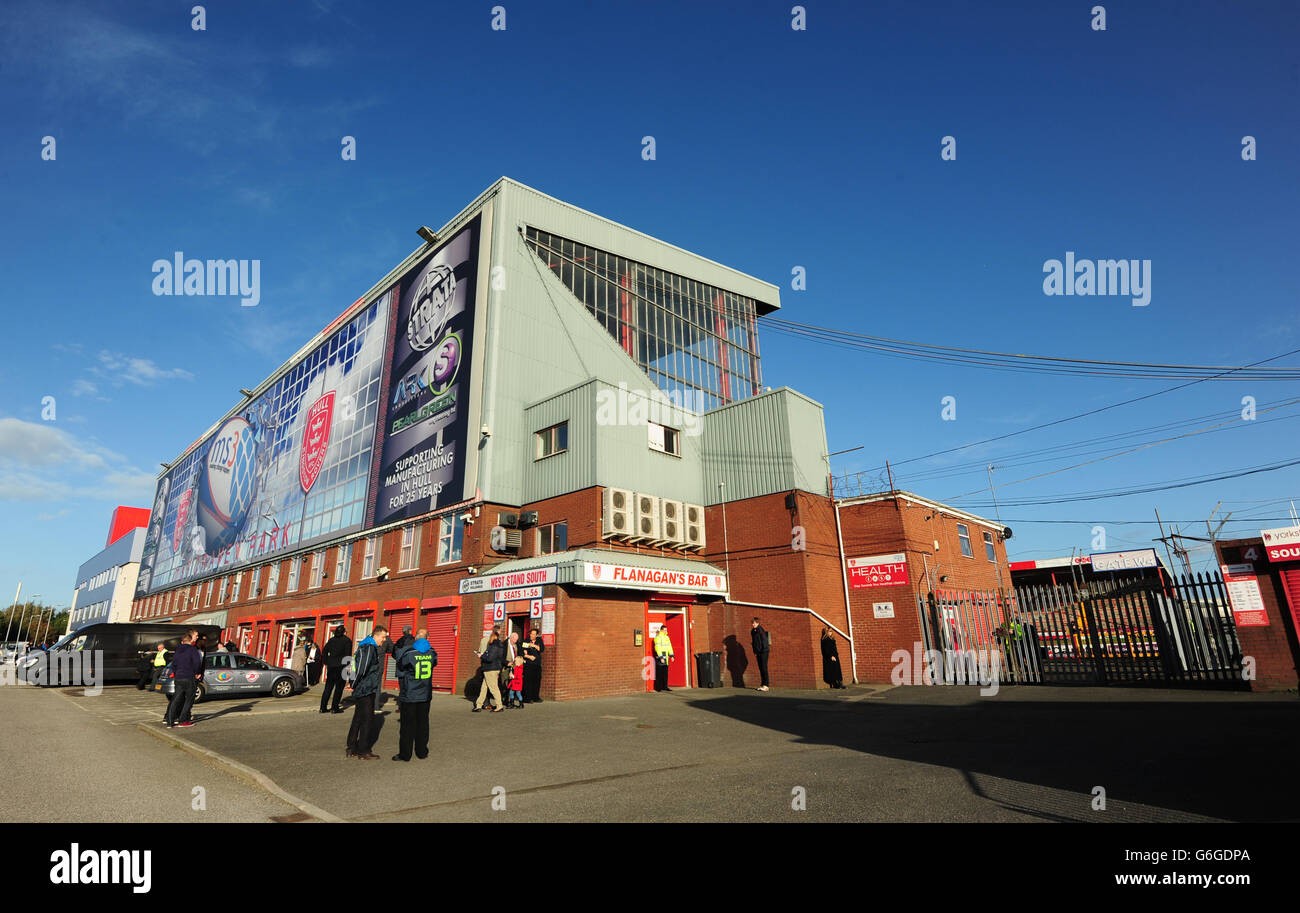A general view of Craven Park before the 2013 World Cup match at Craven ...