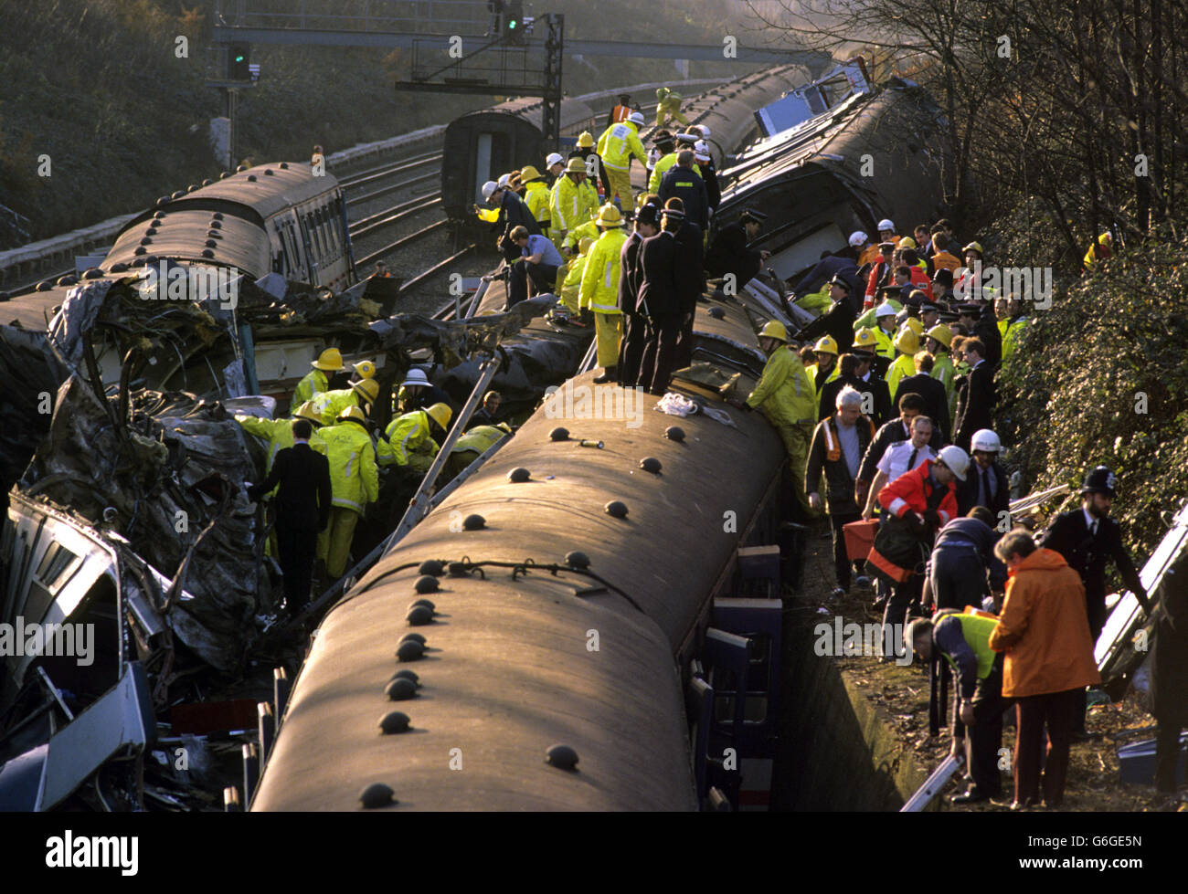 Disasters and Accidents - Clapham Junction Rail Crash - 1988 Stock ...