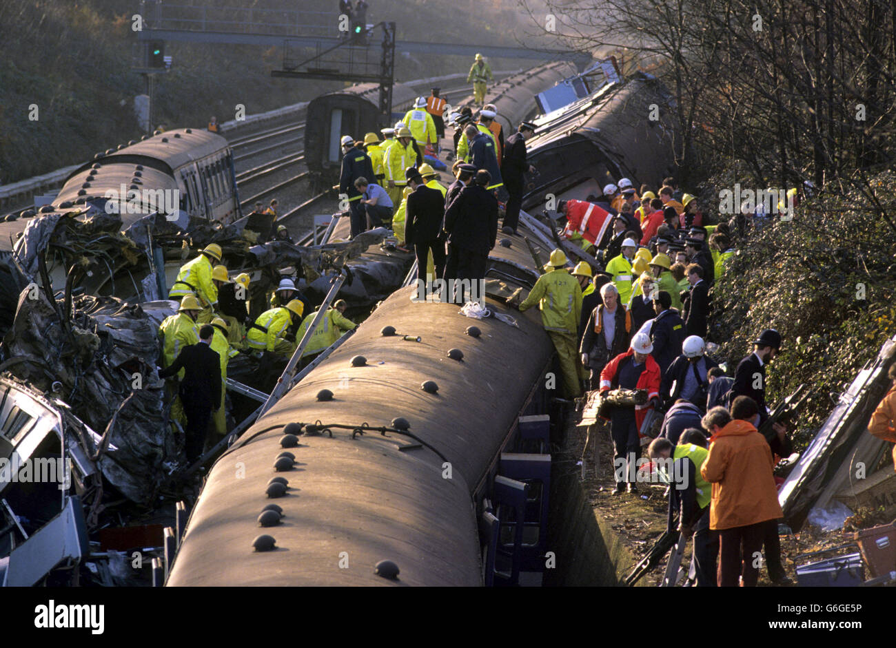 Injured In Clapham Train Crash High Resolution Stock Photography and ...