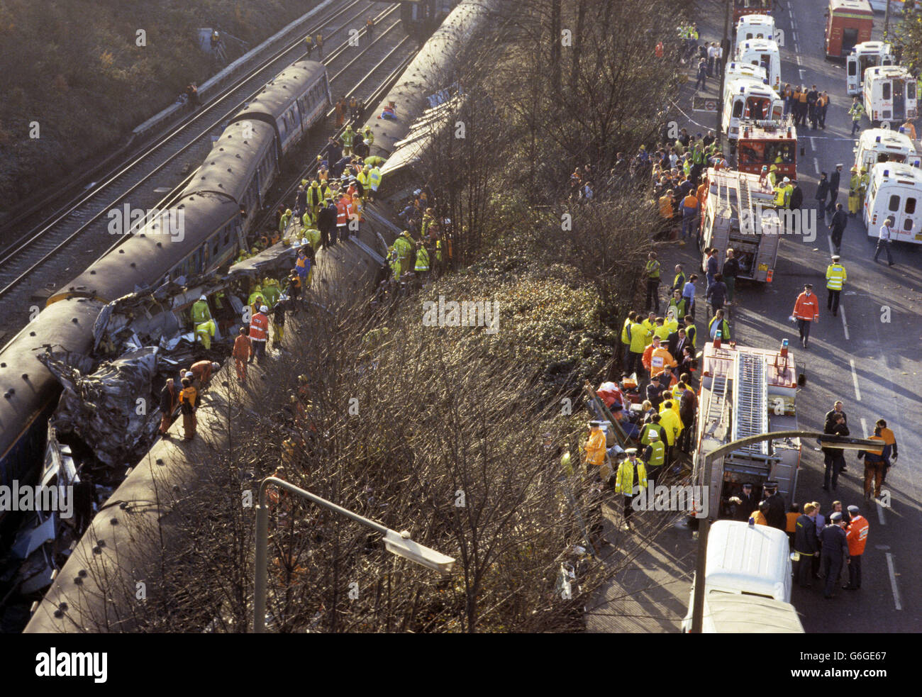 Disasters and Accidents - Clapham Junction Rail Crash - 1988 Stock ...