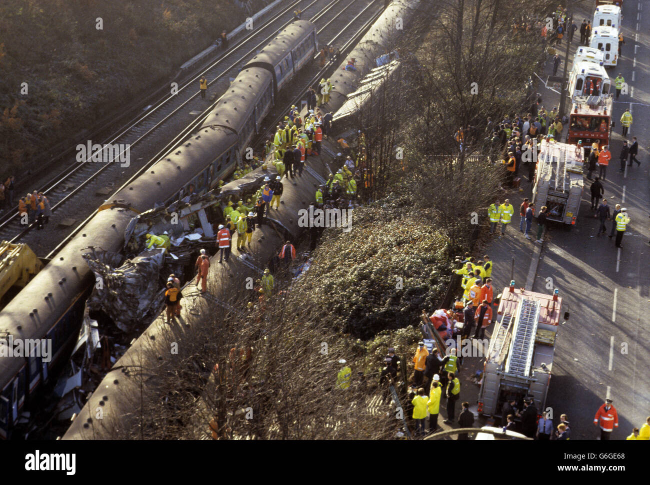Disasters and Accidents - Clapham Junction Rail Crash - 1988 Stock ...