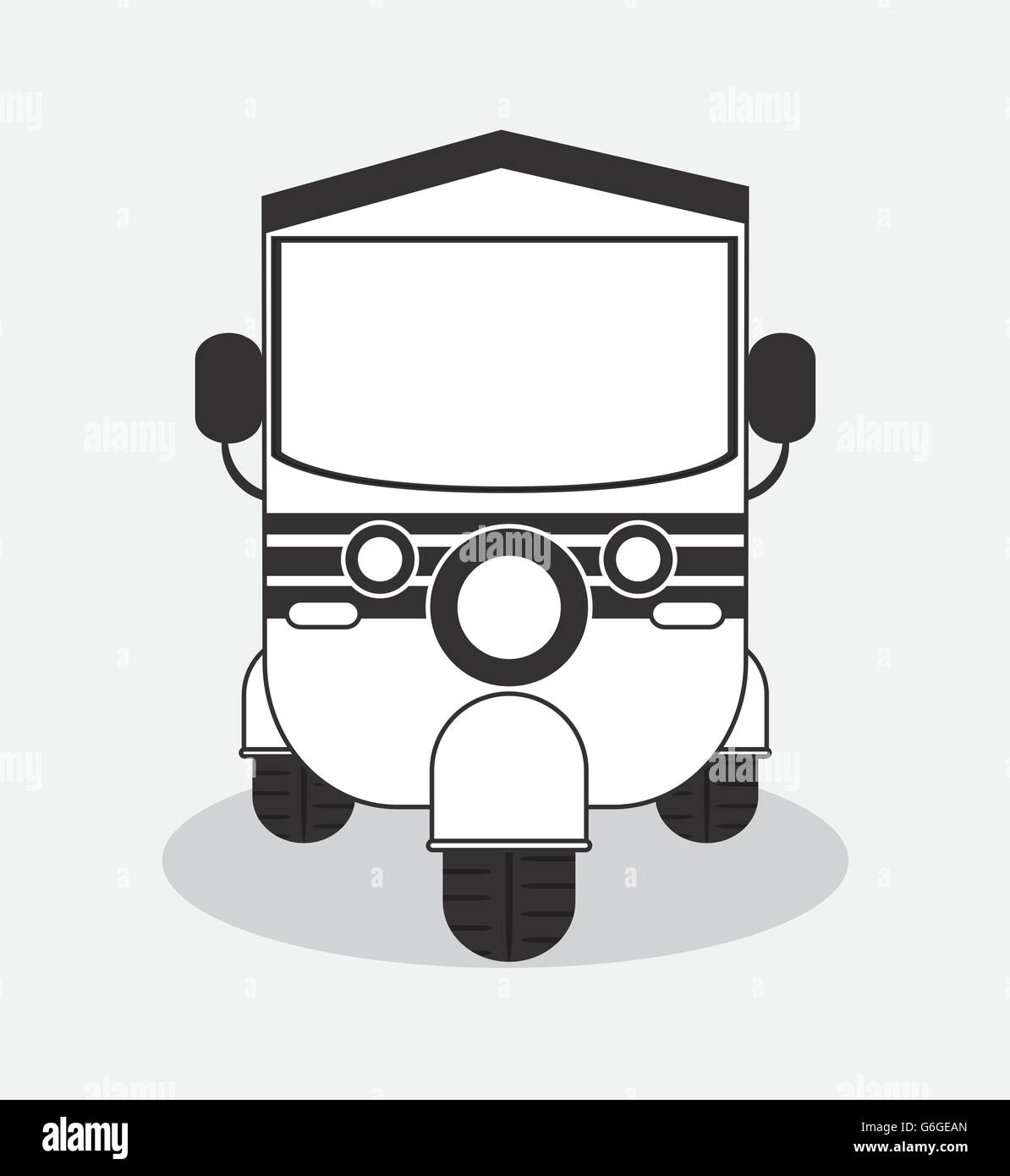 Flat illustration about rickshaw design , vector illustration Stock ...